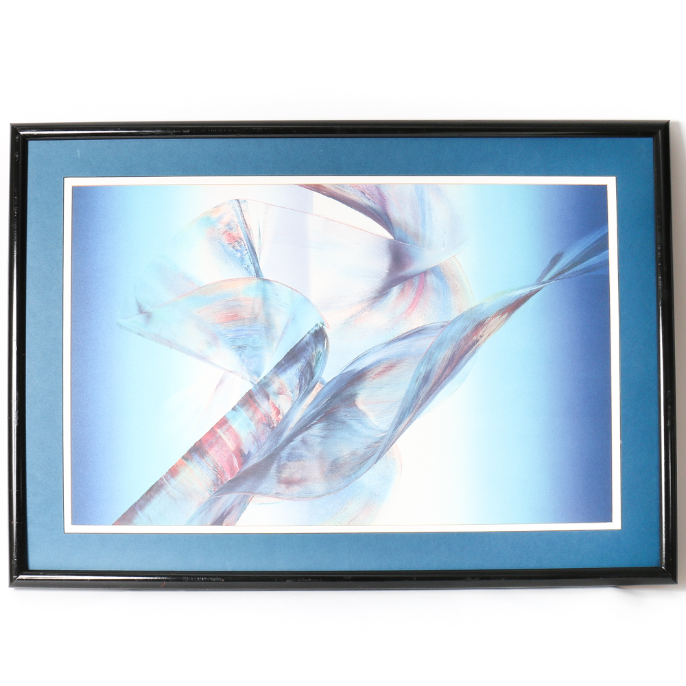 Framed Abstract Monoprint by Michael John March | EBTH