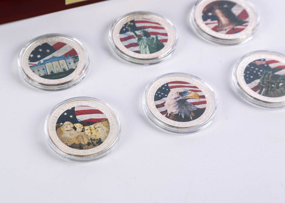 "Symbols of Liberty" Walking Liberty Colorized Silver Dollars | EBTH