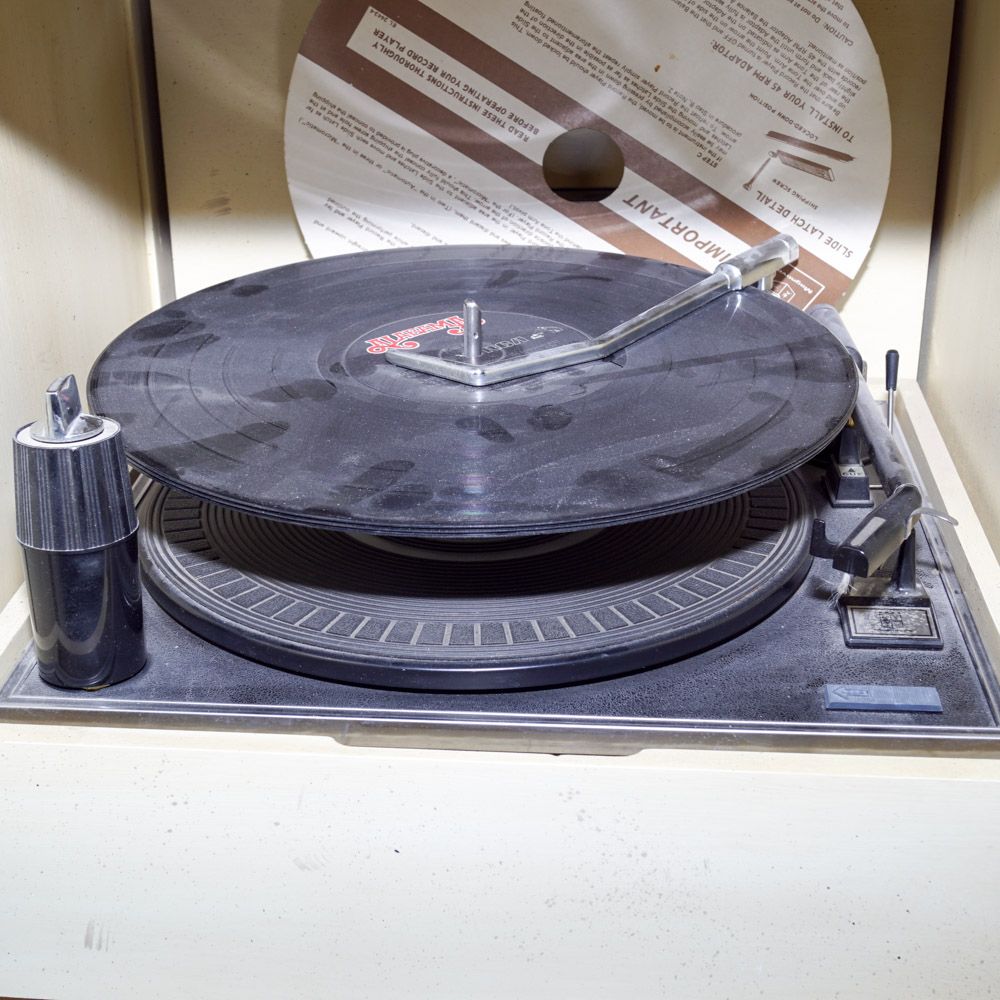 Mid-Century French Style Record Cabinet with Turntable | EBTH