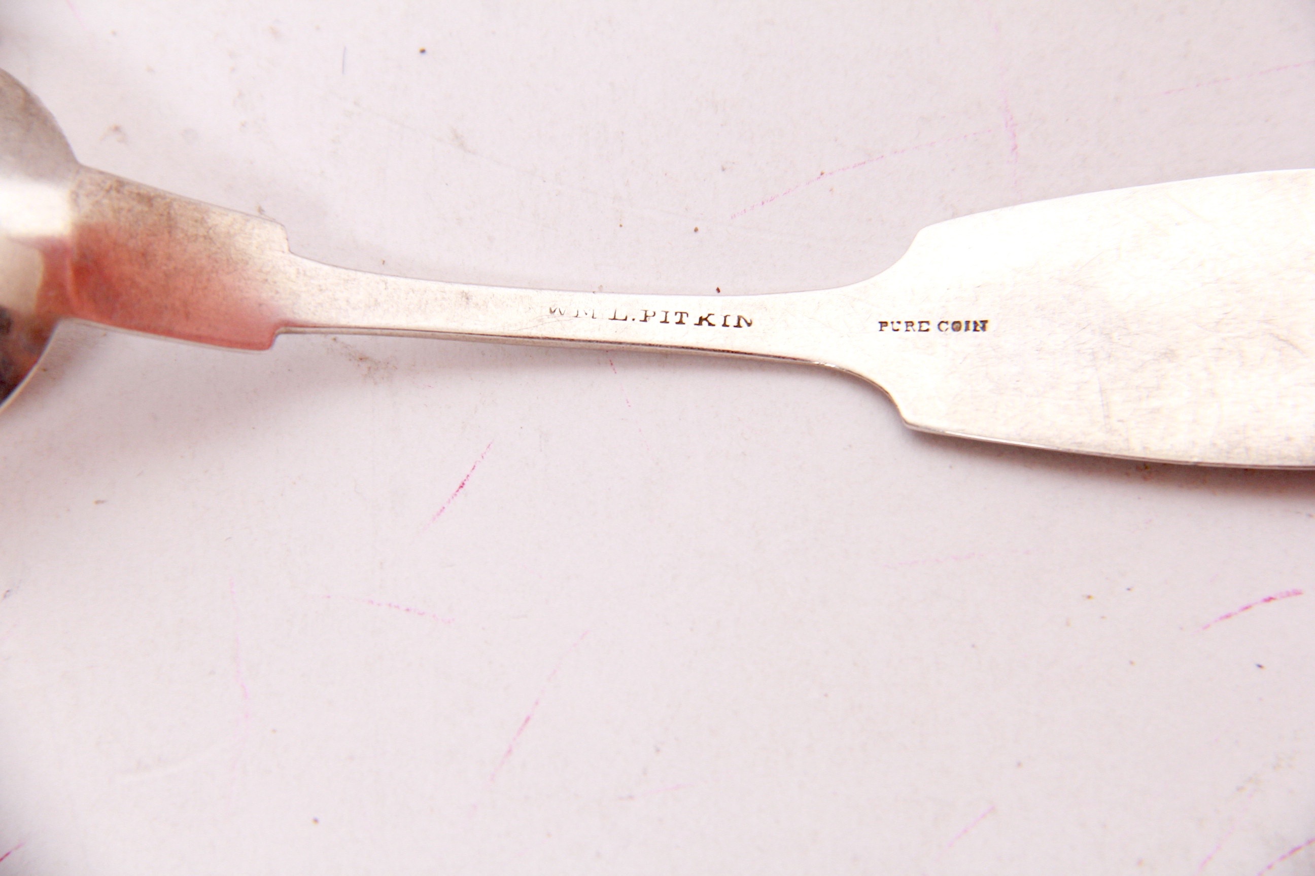 Collection of Coin Silver Fiddle Back Spoons | EBTH