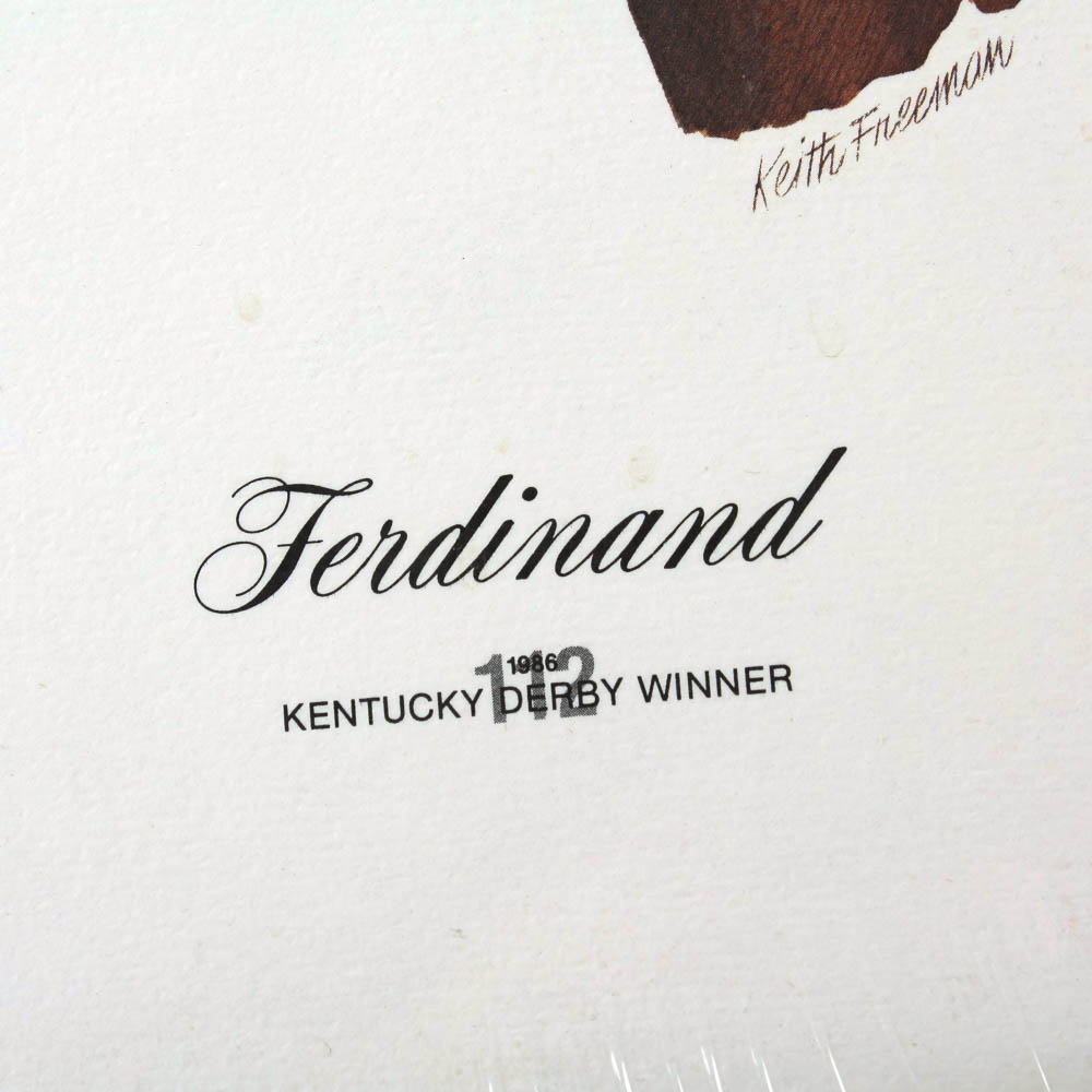 After Keith Freeman Offset Lithograph Kentucky Derby Winners | EBTH