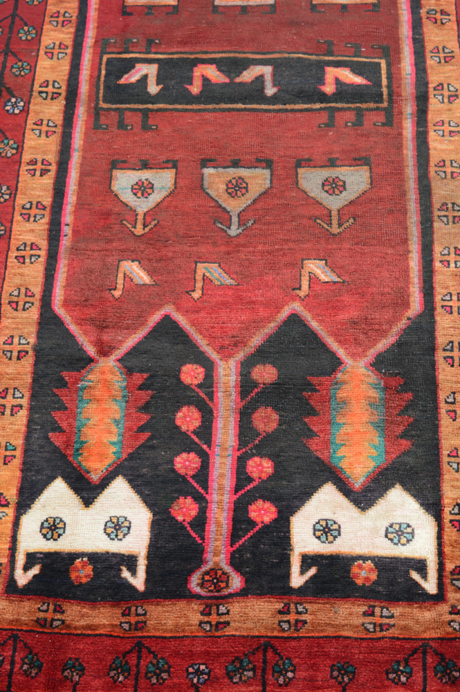 Semi-Antique Hand Knotted Kolyai Pictorial Area Rug | EBTH