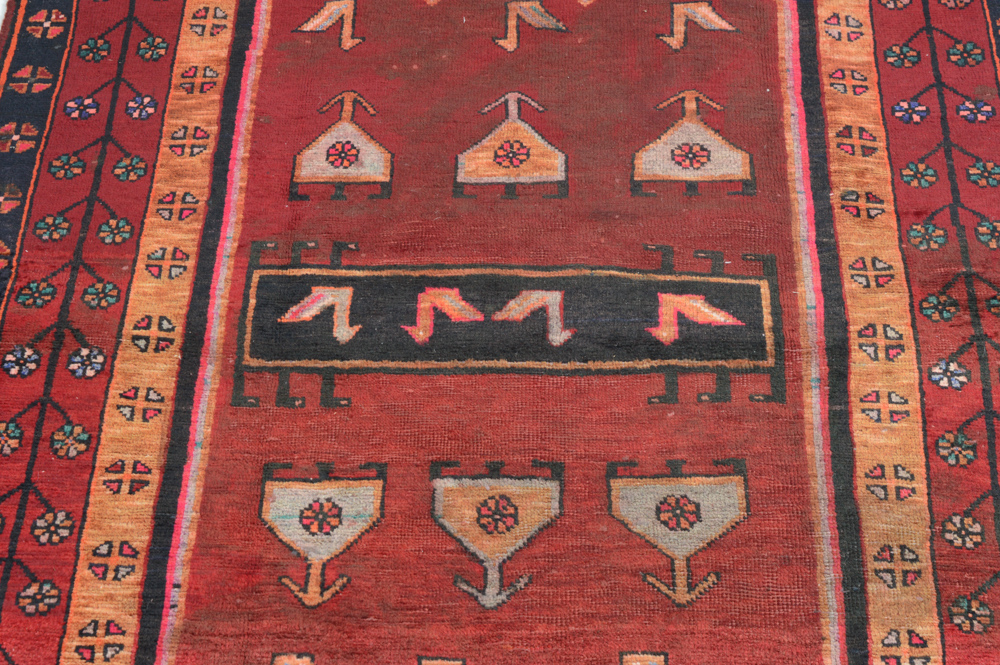 Semi-Antique Hand Knotted Kolyai Pictorial Area Rug | EBTH