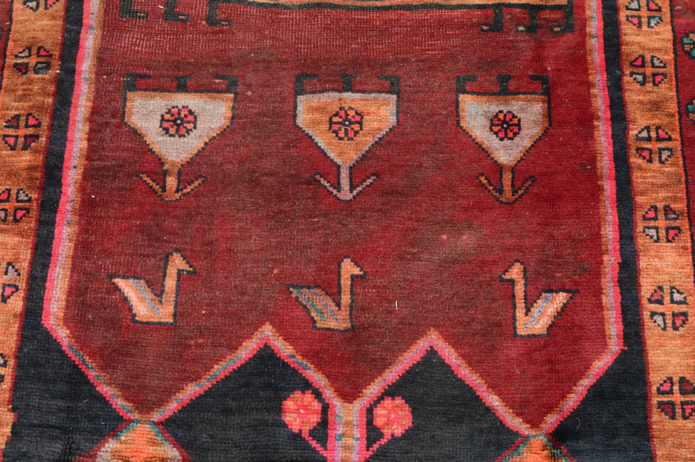 Semi-Antique Hand Knotted Kolyai Pictorial Area Rug | EBTH