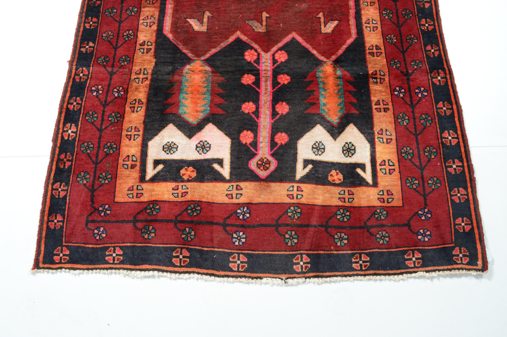 Semi-Antique Hand Knotted Kolyai Pictorial Area Rug | EBTH