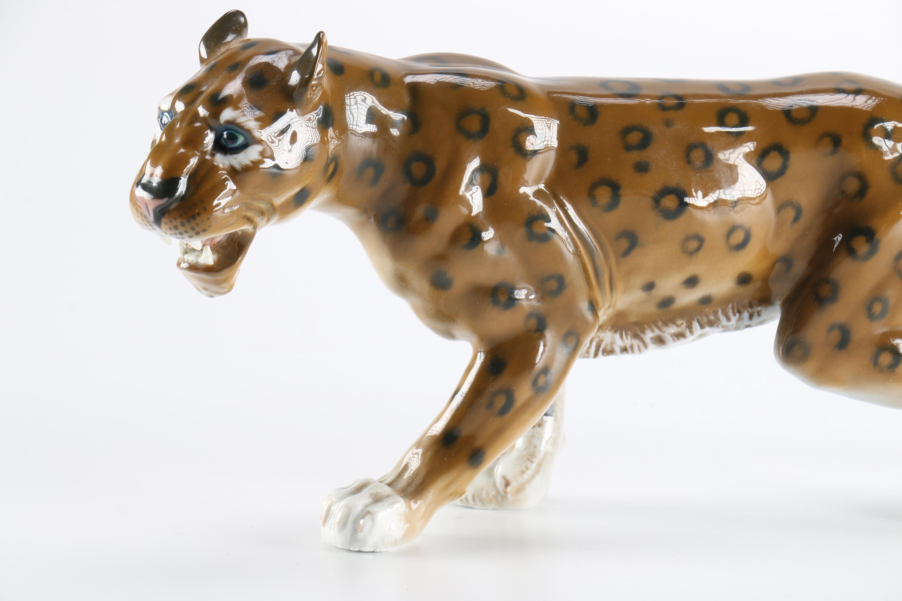 Rosenthal Porcelain Leopard Statue | EBTH