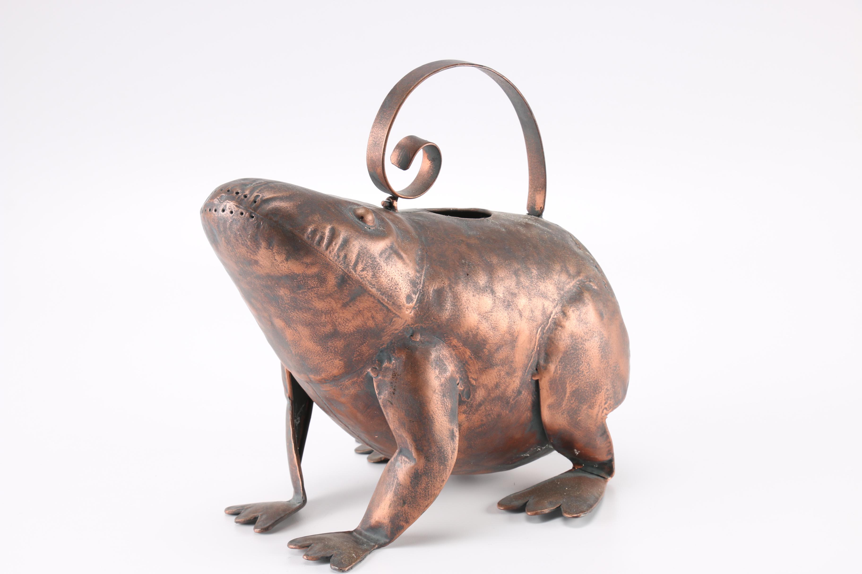 Murano Glass Fish and Frog Watering Can | EBTH