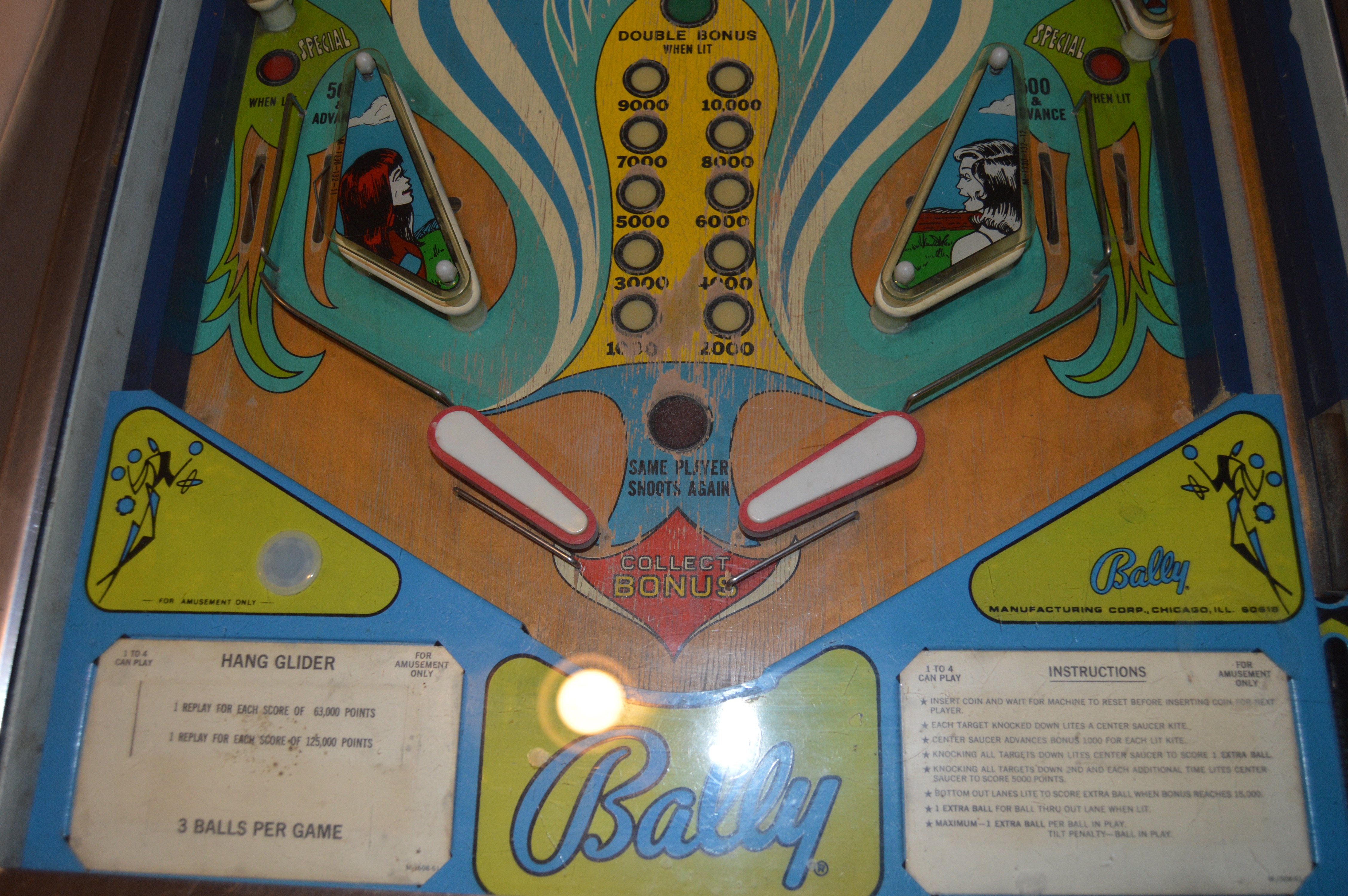 1976 Bally "Hang Glider" Pinball Machine | EBTH