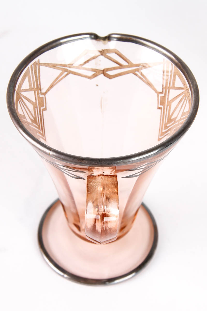 Art Deco Glassware with Sterling Silver Overlay | EBTH