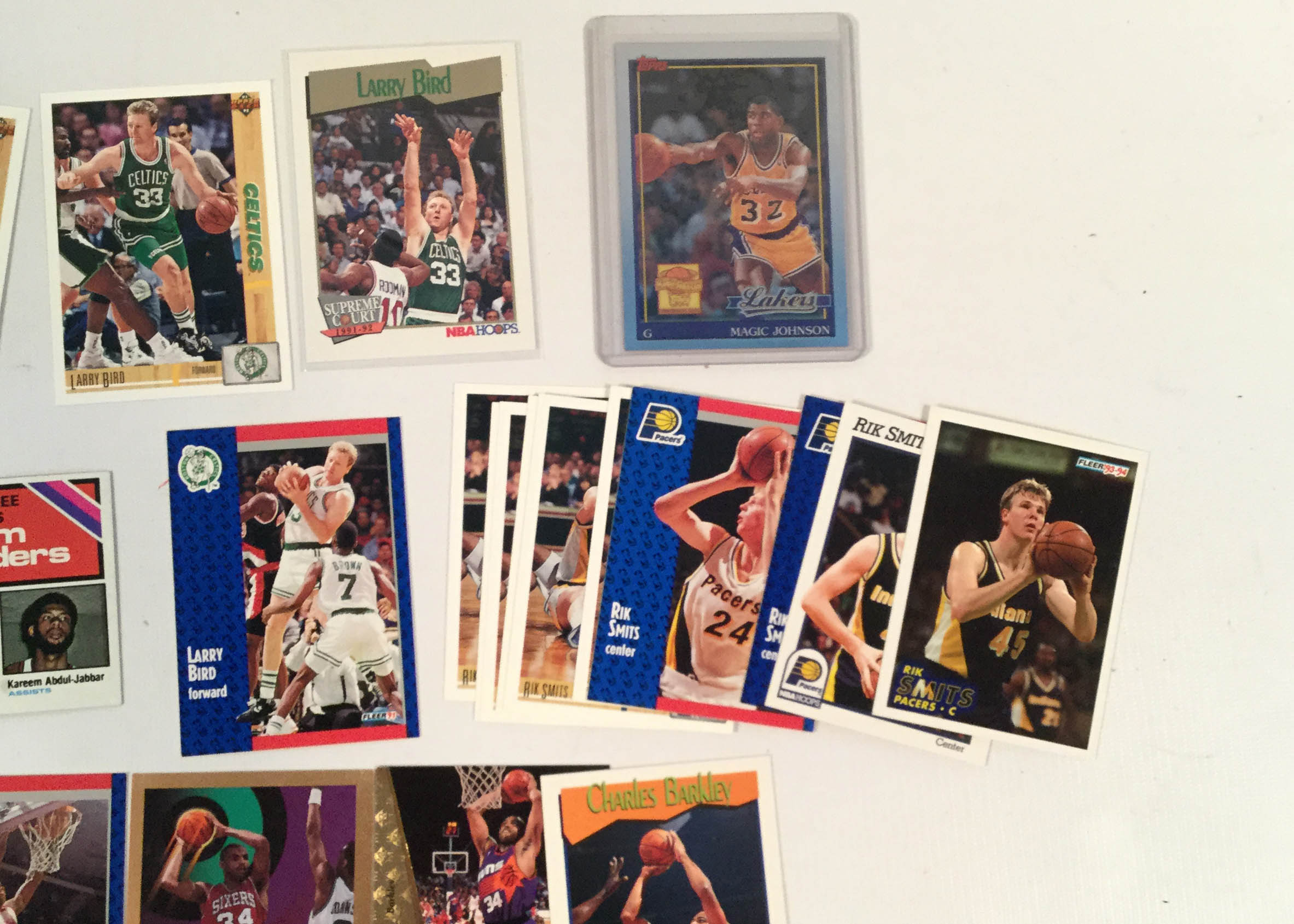 Famous Athlete Trading Cards, Including Kareem Abdul-Jabbar, Larry Bird ...