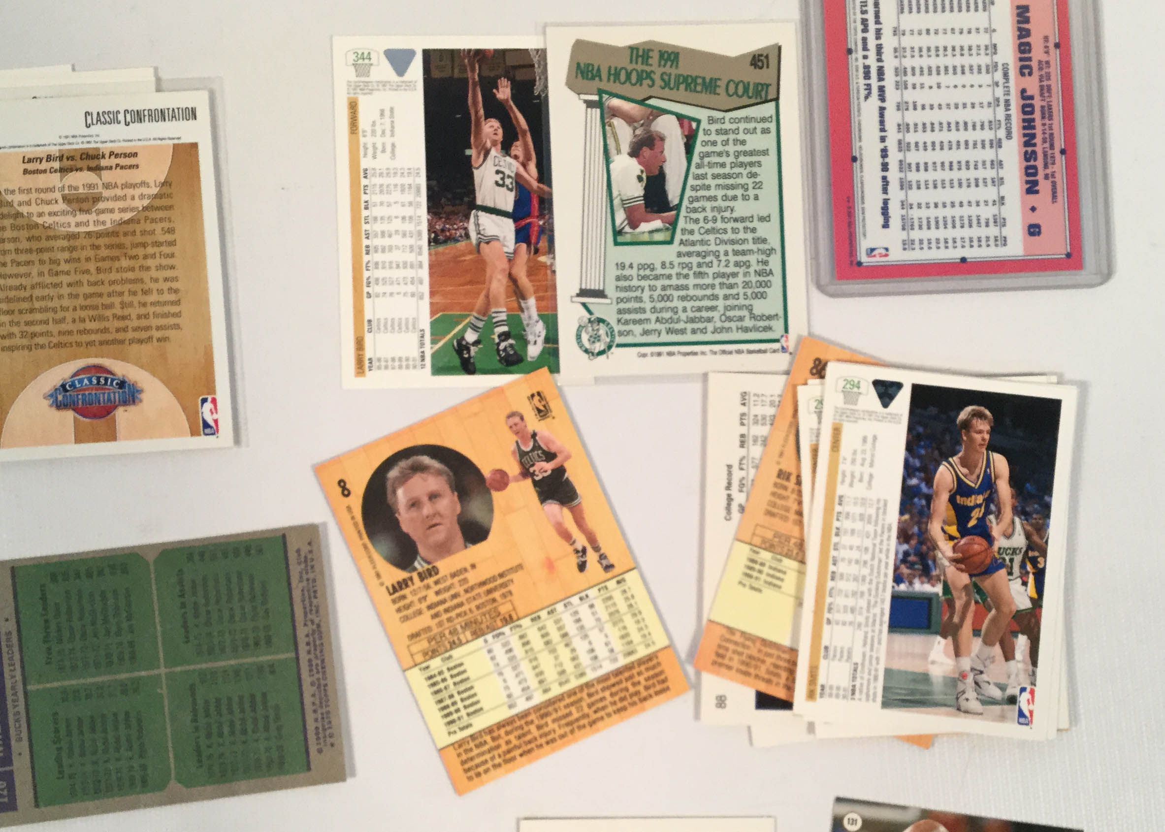 Famous Athlete Trading Cards, Including Kareem Abdul-Jabbar, Larry Bird ...