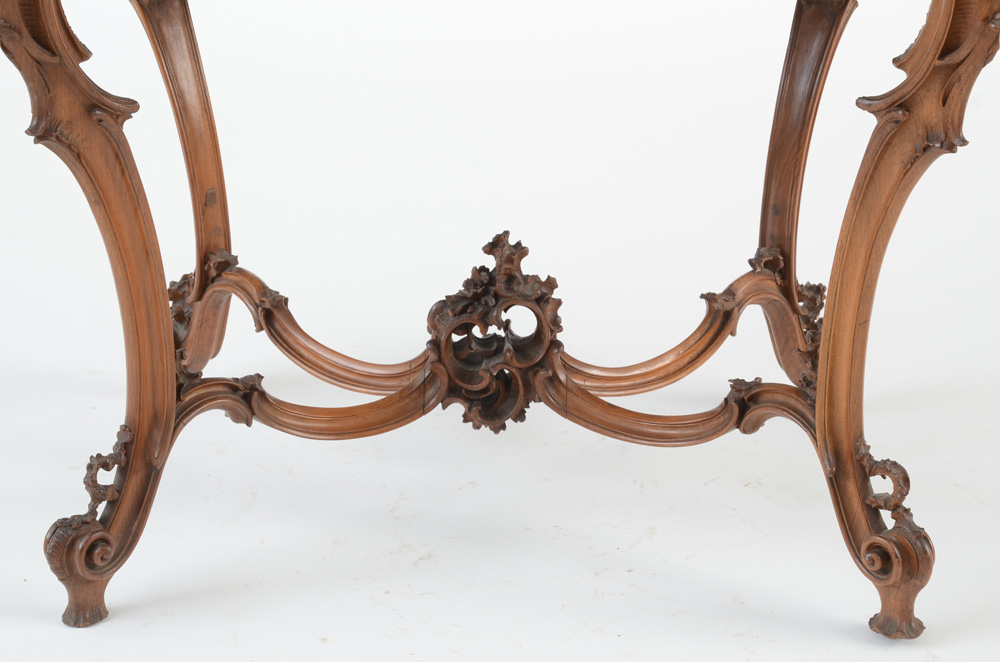 Italian Rococo Revival Walnut Table | EBTH