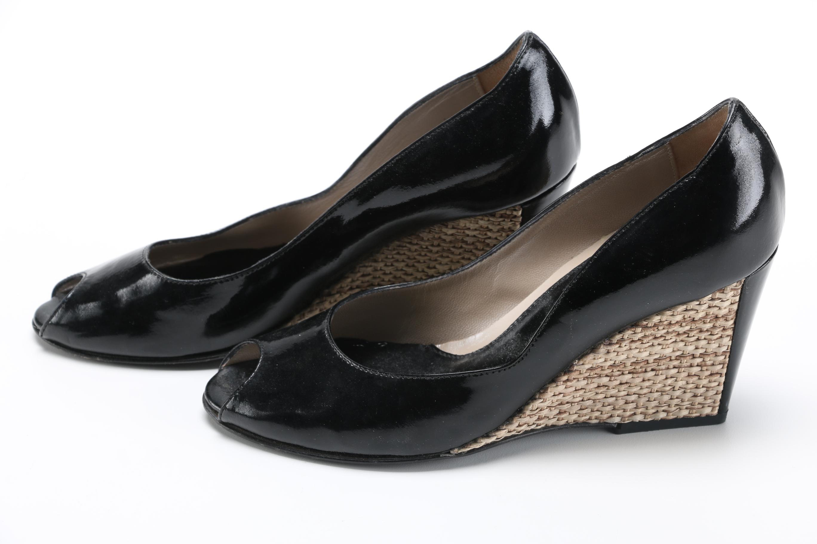 Black Patent Wedge Heels | EBTH