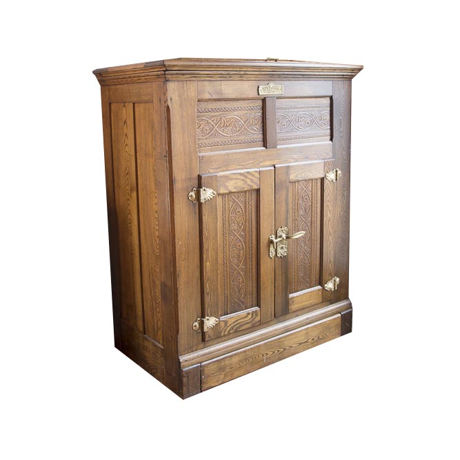 Antique Oak Baldwin "Dry Air" Ice Box | EBTH