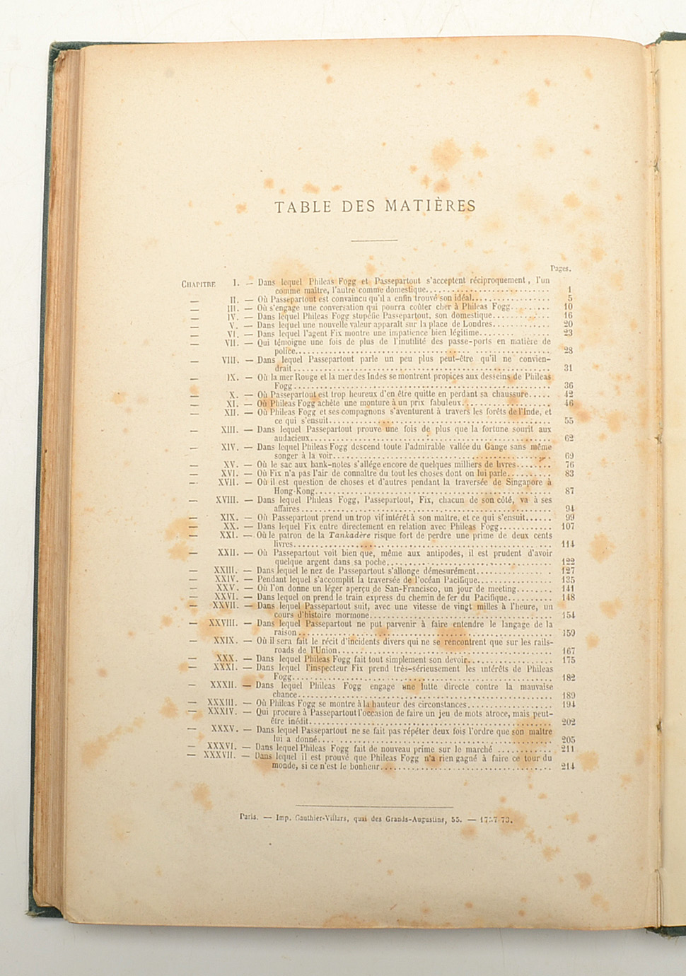 Jules Verne "Around the World in Eighty Days" French First Edition | EBTH