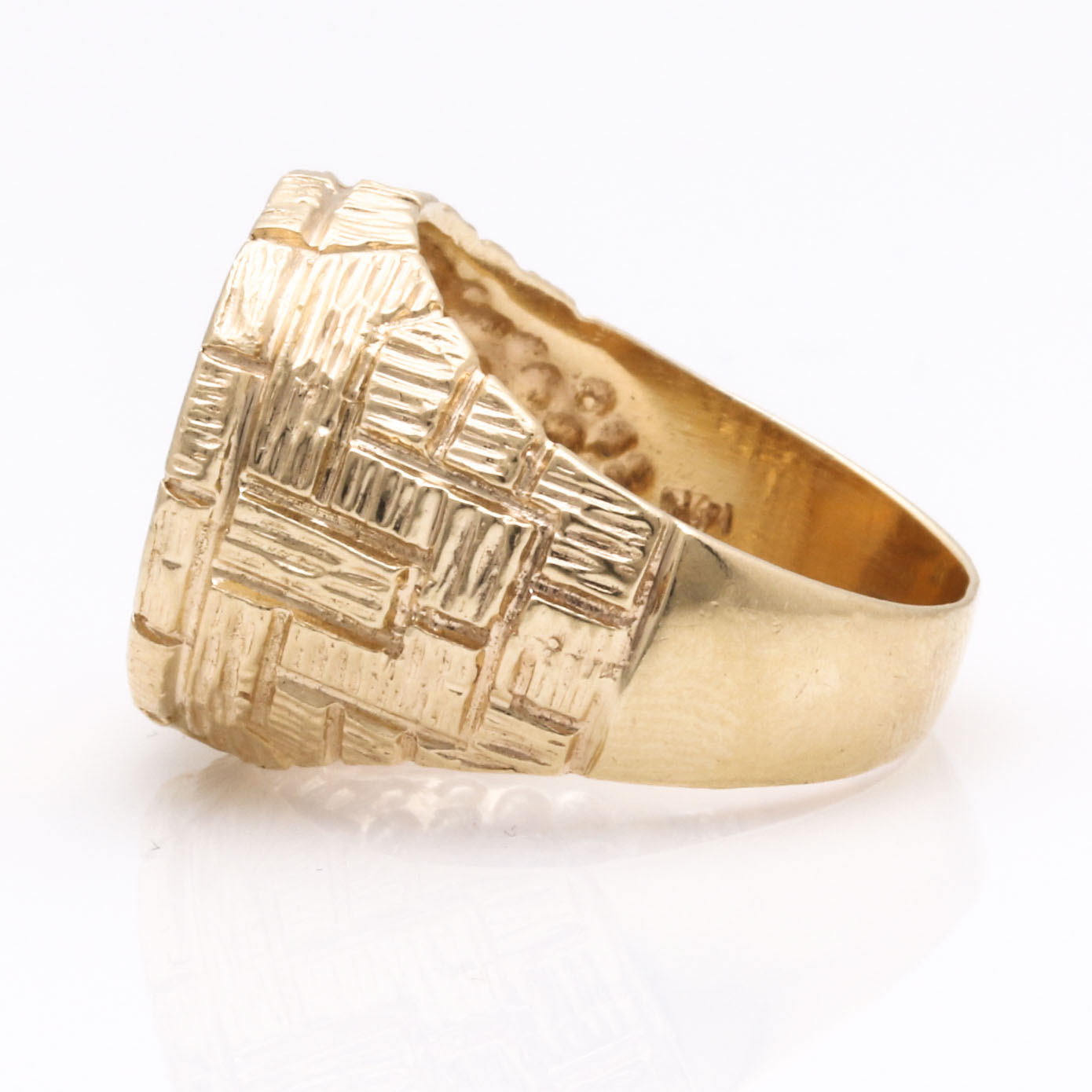 14K Yellow Gold 1/10 Krugerrand Coin Ring | EBTH