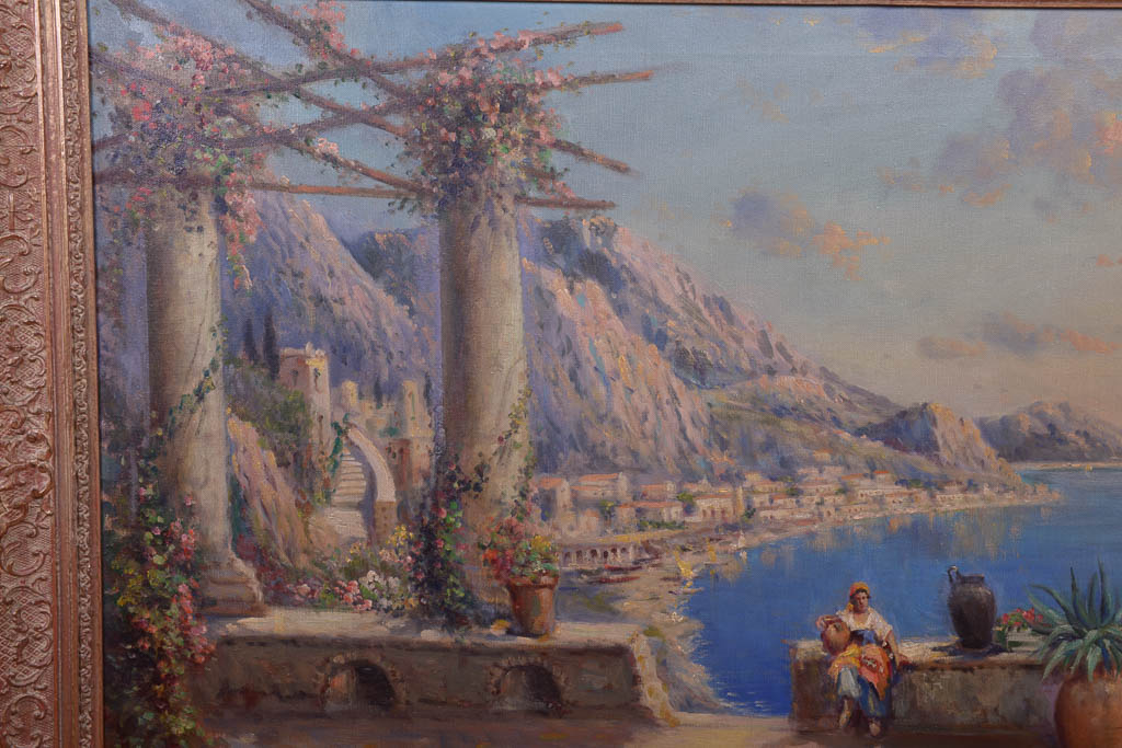 Nicholas Briganti Oil Painting in Gilt Frame | EBTH