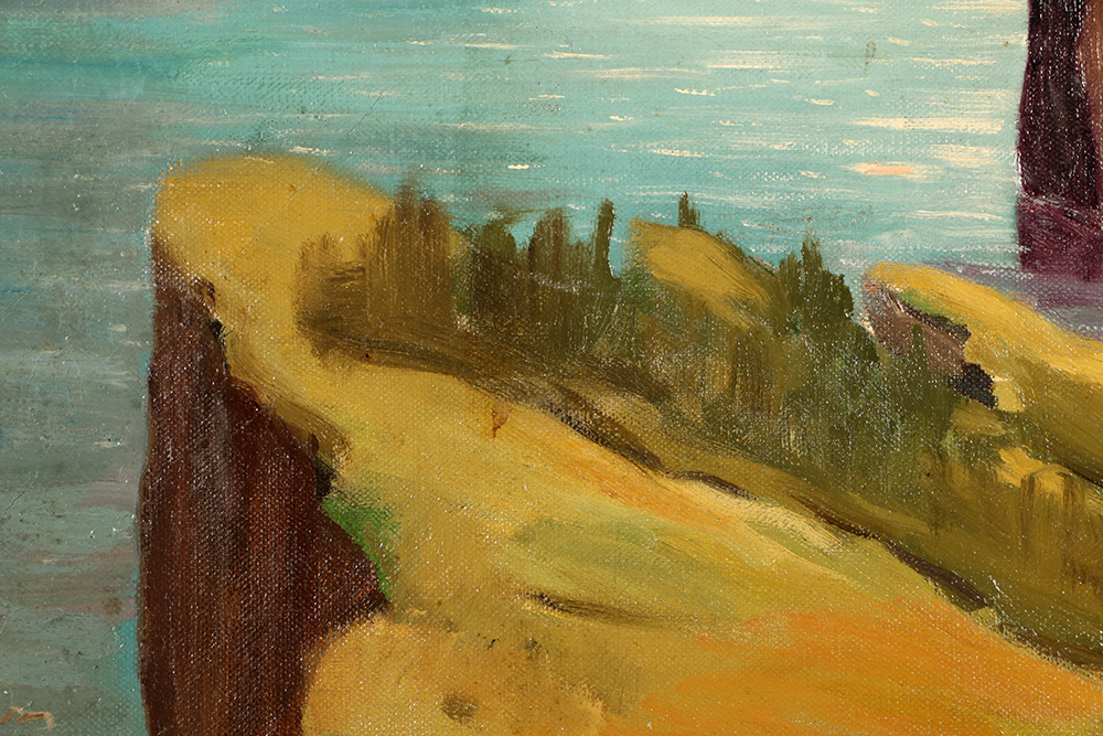 Raymond Francis Robbins Oil Painting on Canvas of Landscape | EBTH