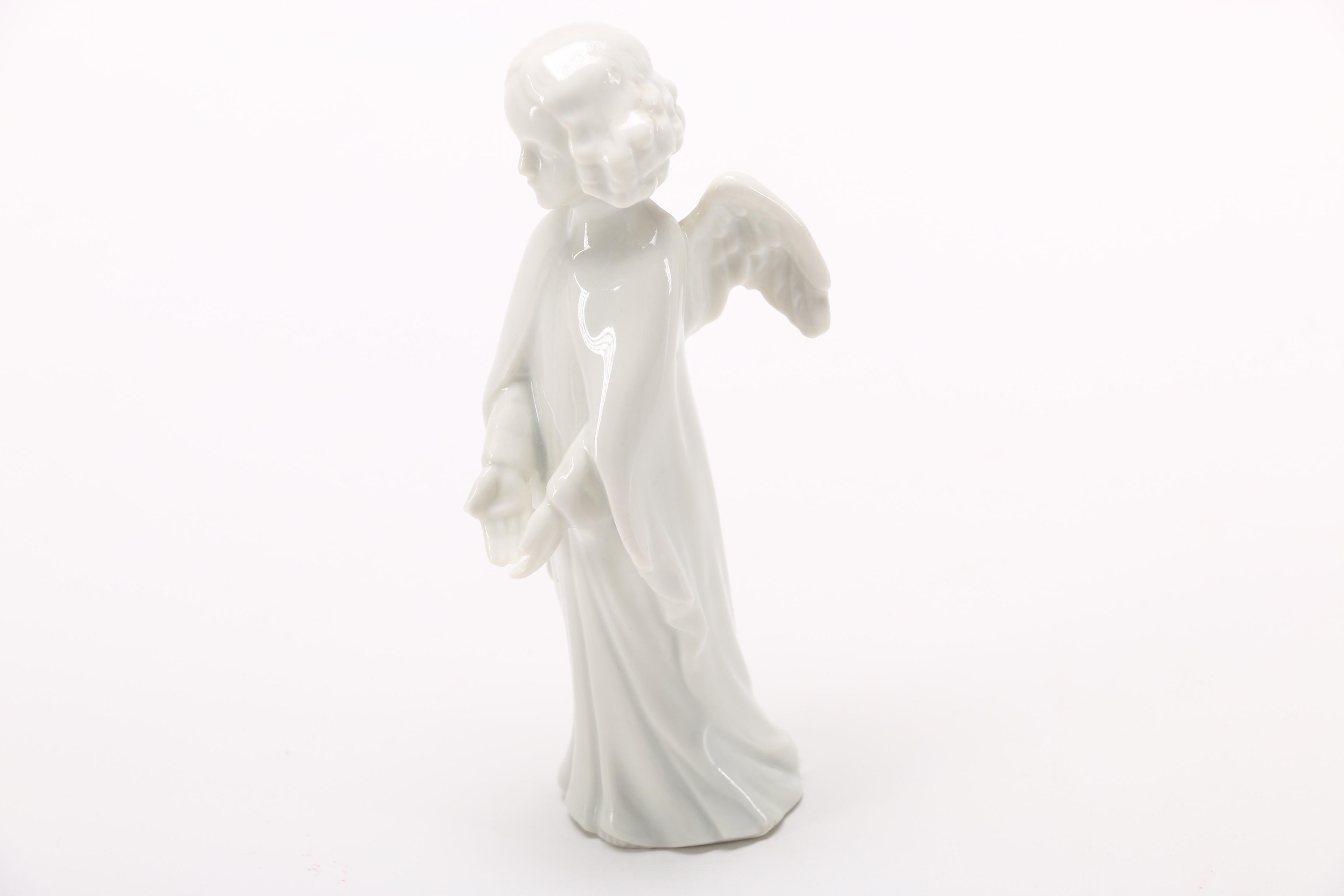 Group of German White Porcelain Angel Figurines | EBTH