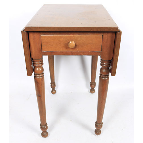Vintage Cherry Drop Leaf Side Table | EBTH