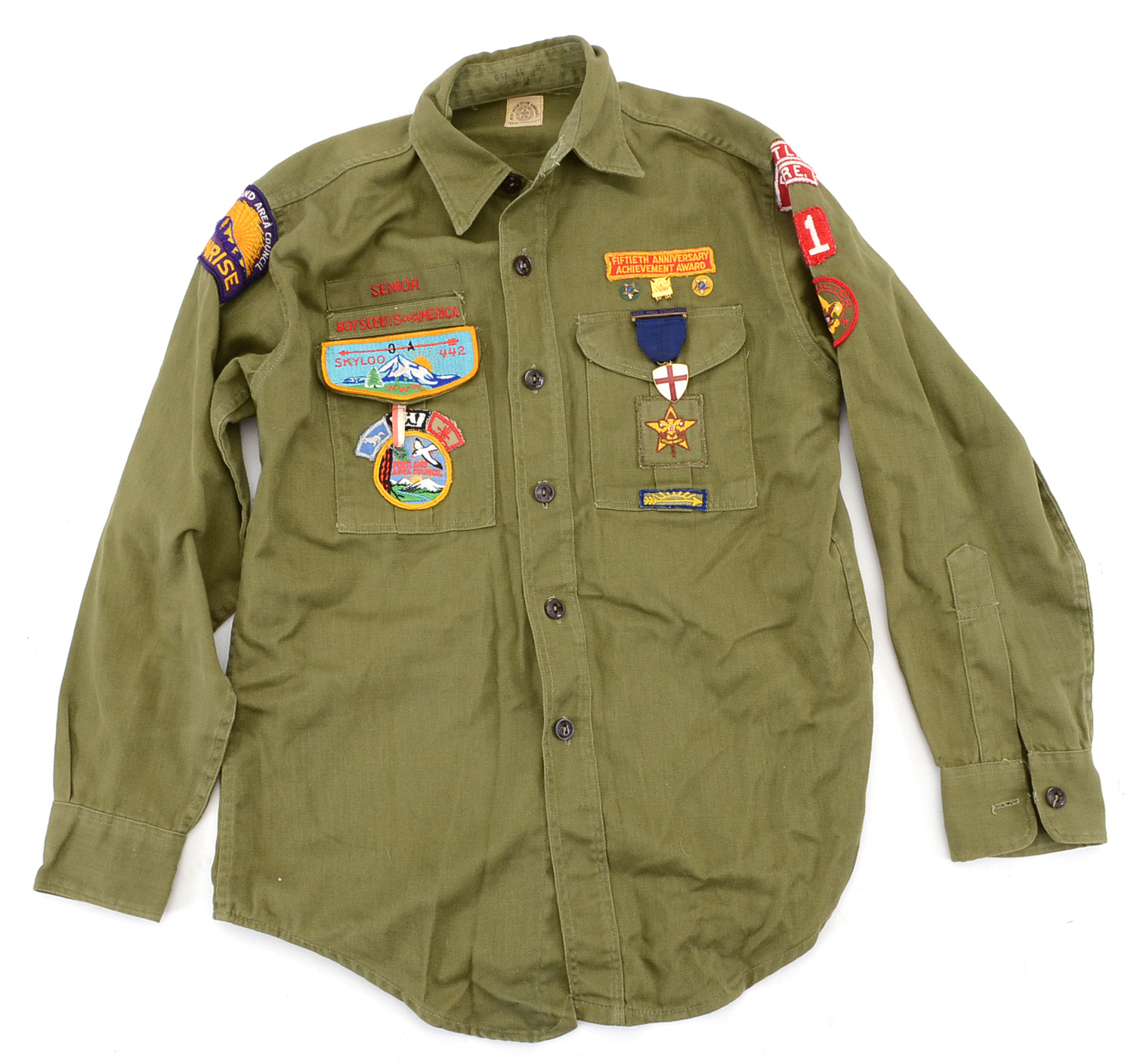 Boy Scouts Of America Uniform with Patches and Pins | EBTH