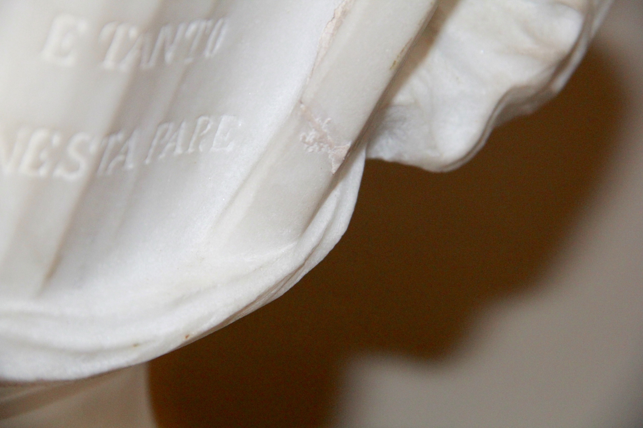 19th Century Saul Fanfani White Carrara Marble Bust of Donna Angelicata ...