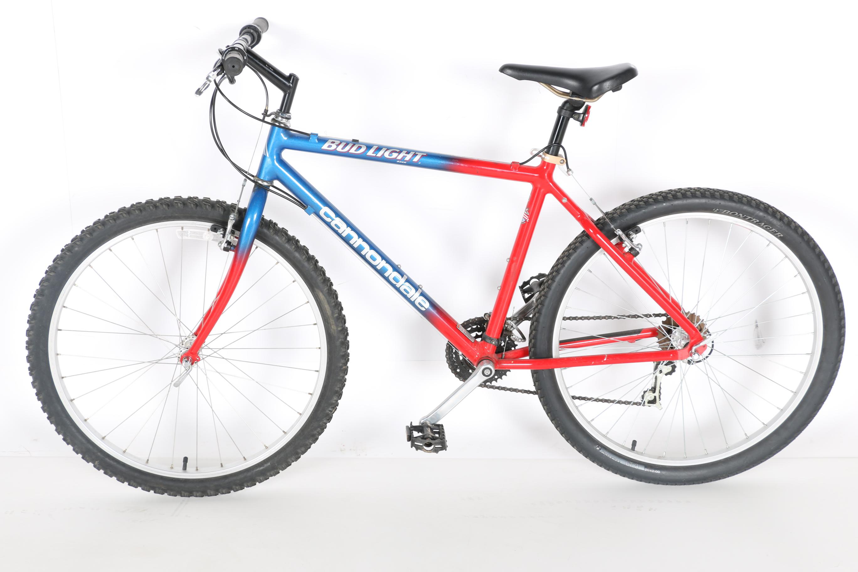 1990s Red and Blue Cannondale "Bud Light" Mountain Bike | EBTH