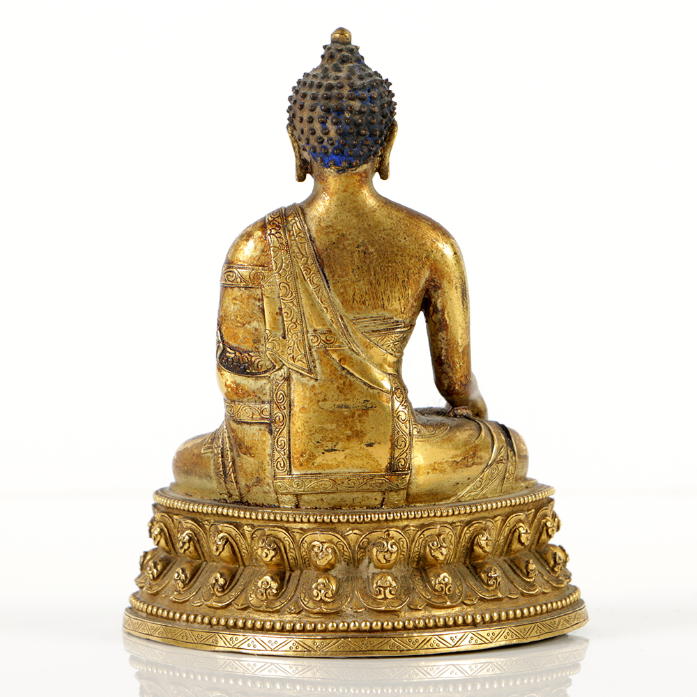 Finely Cast Sino-Tibetan Gautama Buddha Gilt Bronze | EBTH