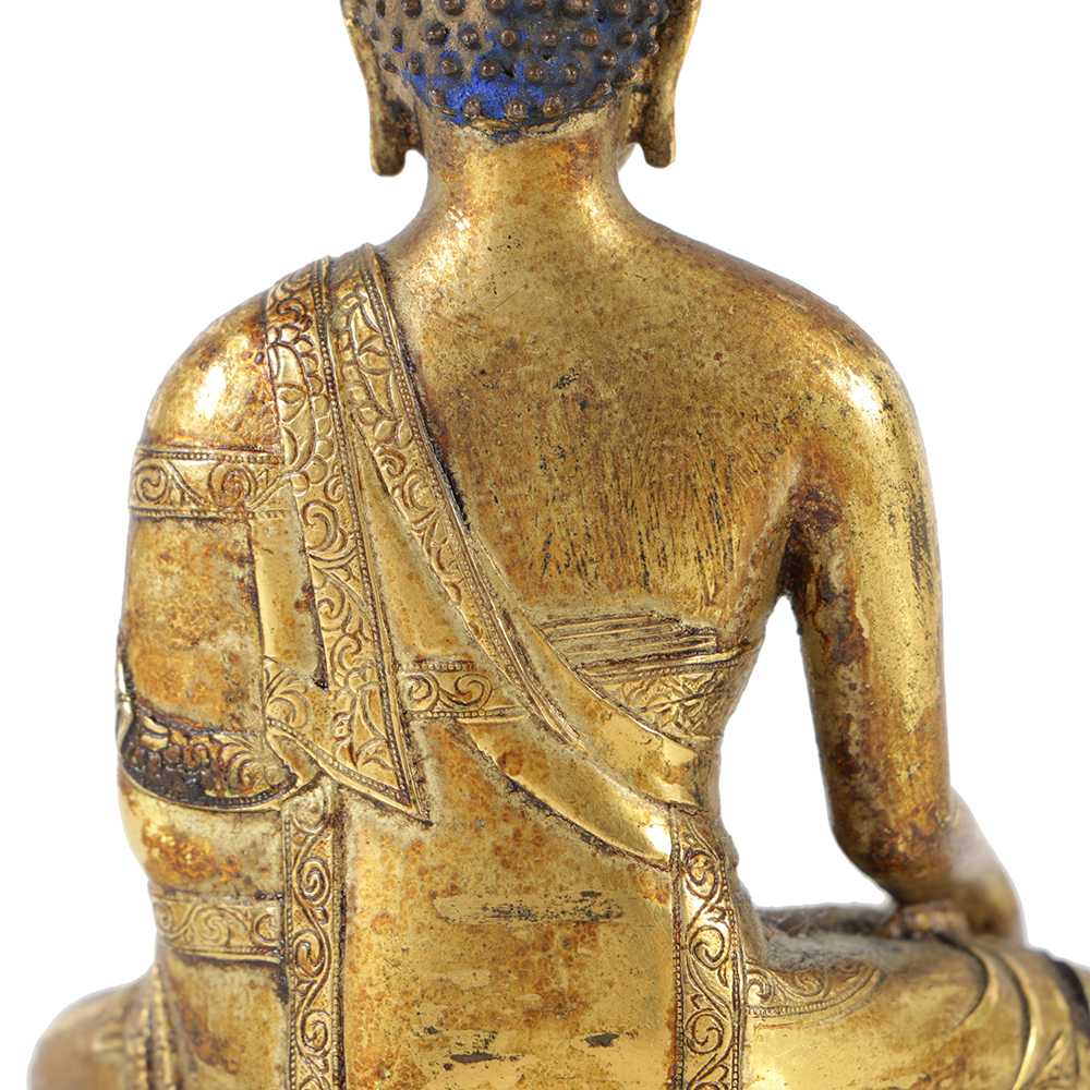 Finely Cast Sino-Tibetan Gautama Buddha Gilt Bronze | EBTH