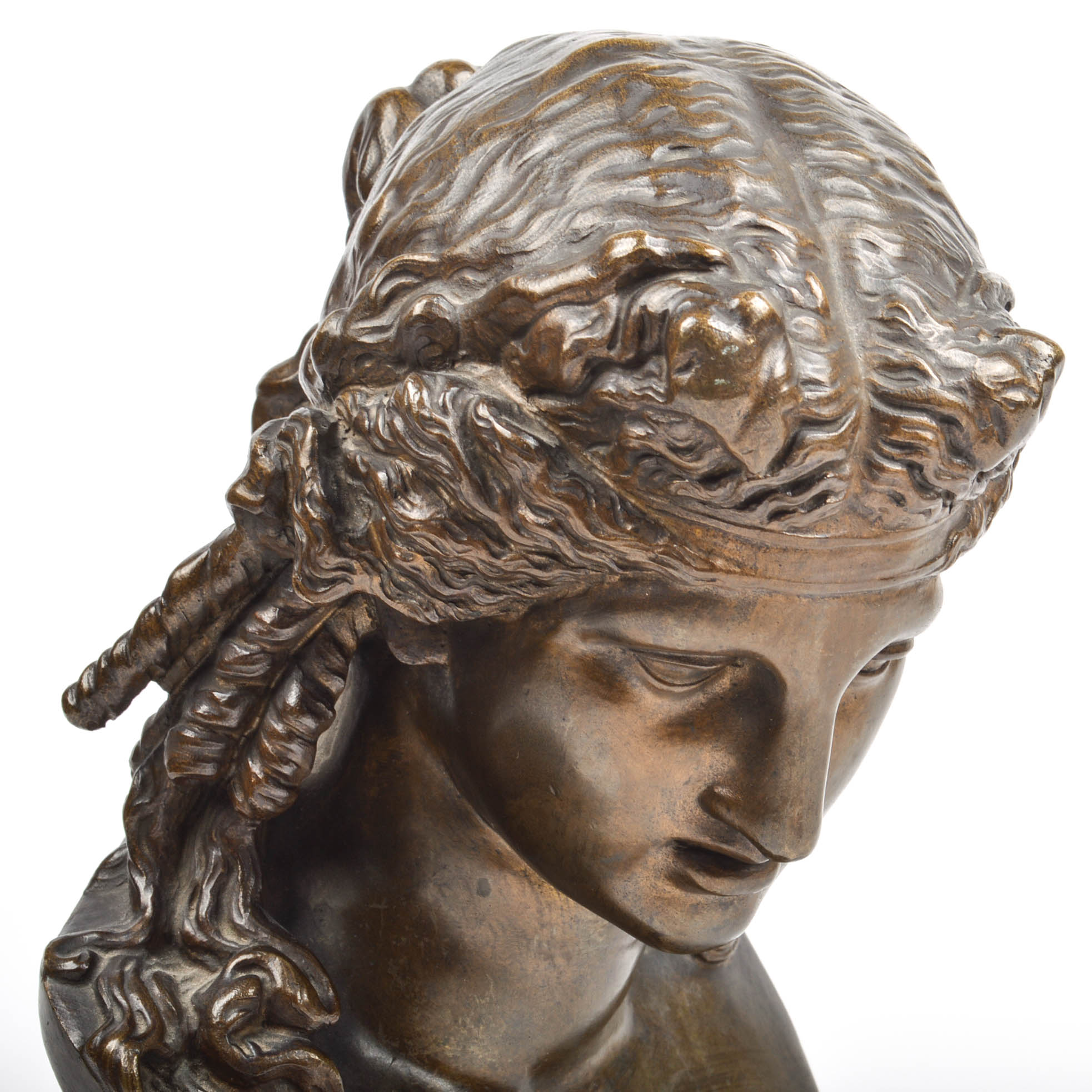 Bronze Finished Female Bust | EBTH