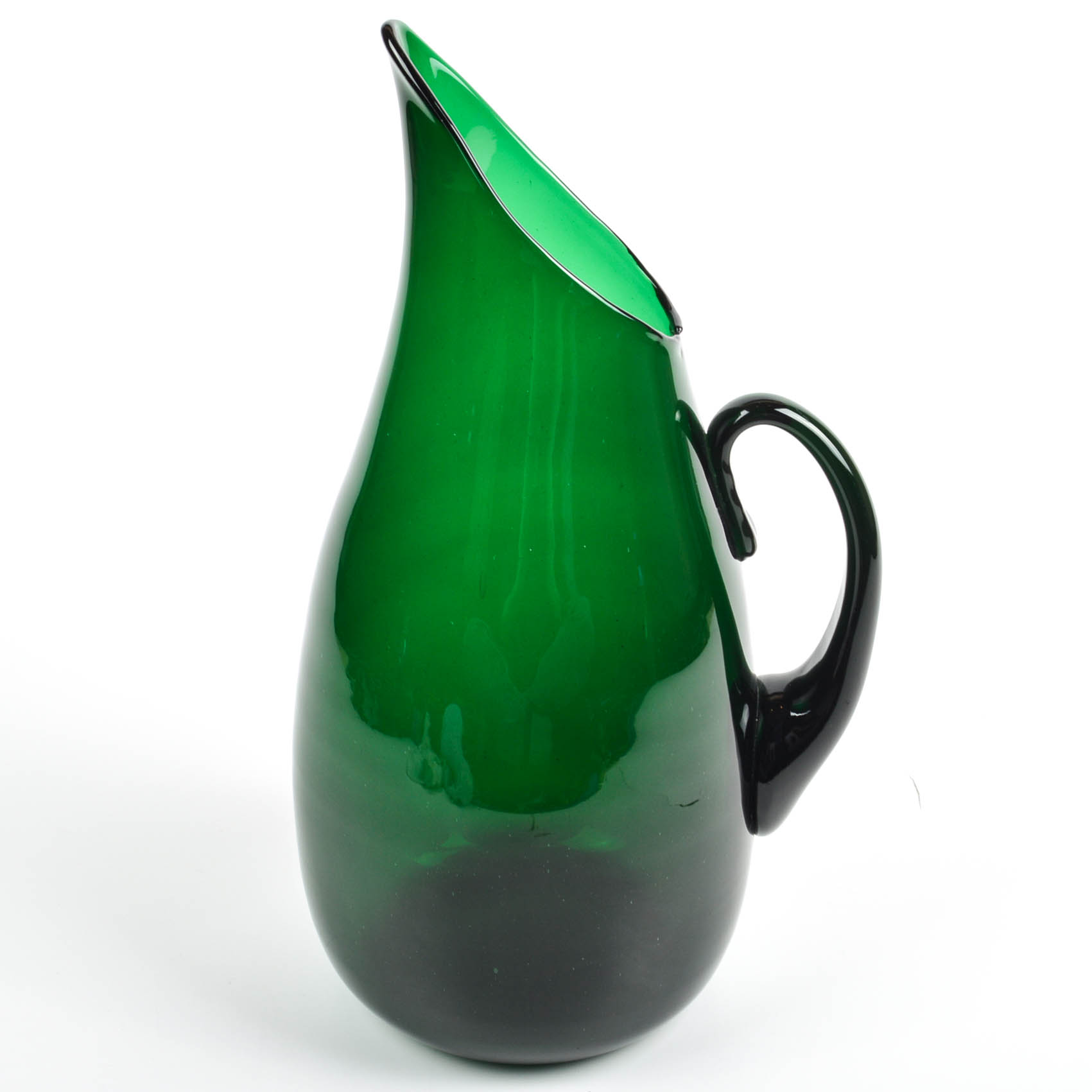 Two Vintage Blenko Glass Pitchers | EBTH