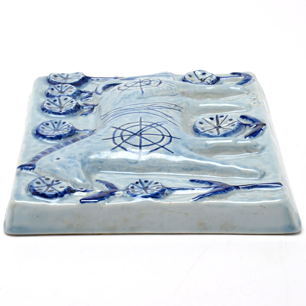 Danish Art Pottery Tile | EBTH