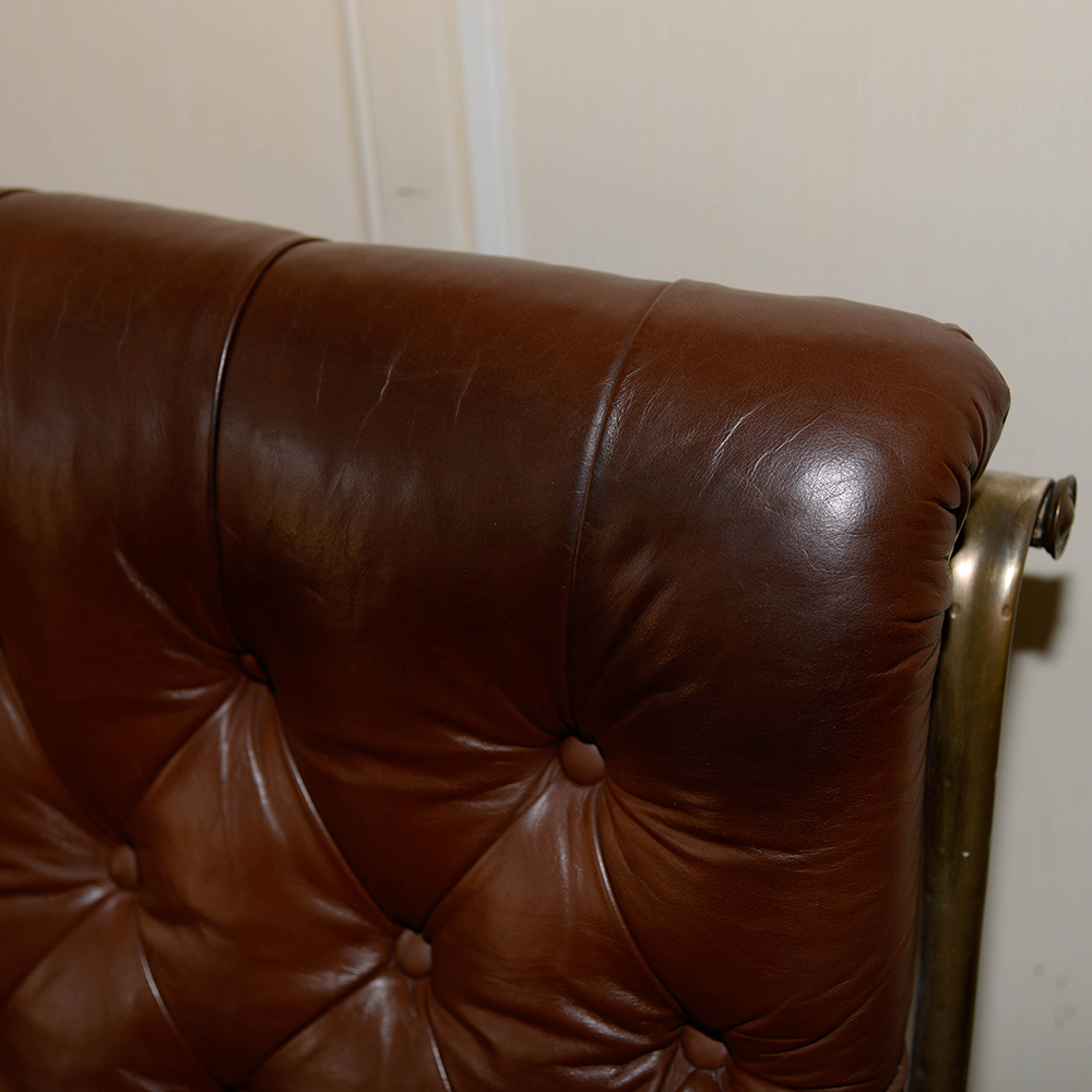 Brown Leather Rocking Chair | EBTH