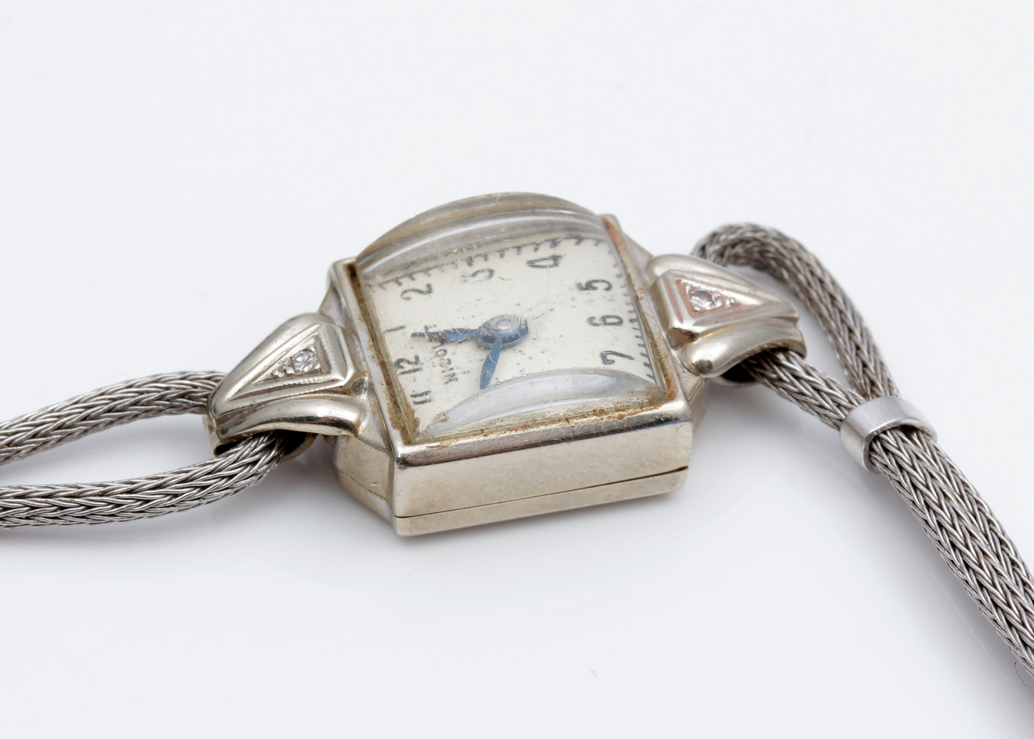 14K White Gold Diamond Nicolet Women's Wristwatch | EBTH