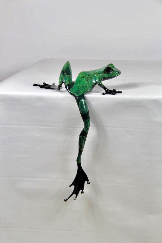"Frogman" Tim Cotterill Limited Edition Bronze Frog Sculpture | EBTH