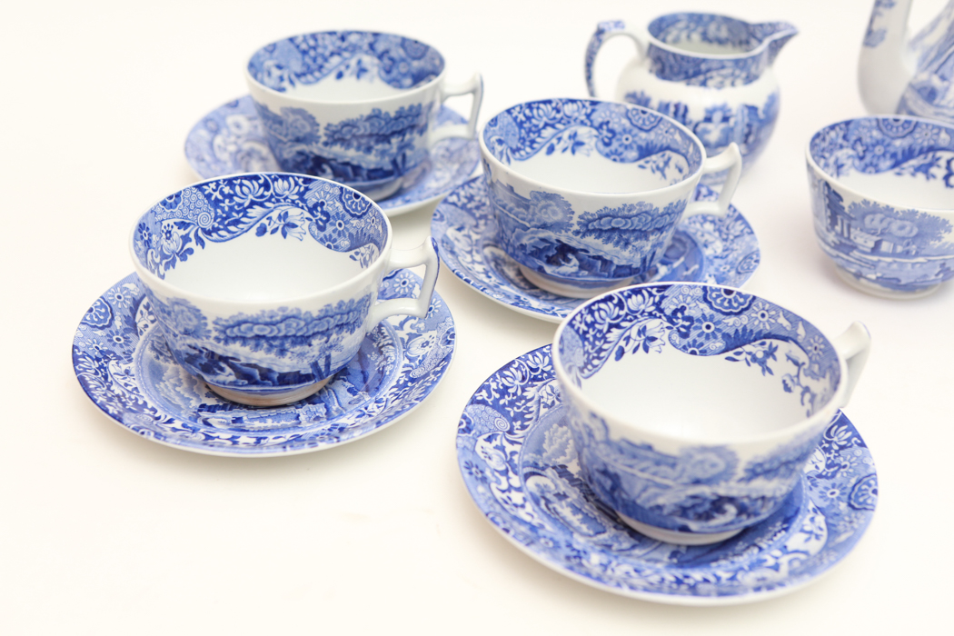Vintage Copeland Spode "Blue Italian" Tea Set | EBTH