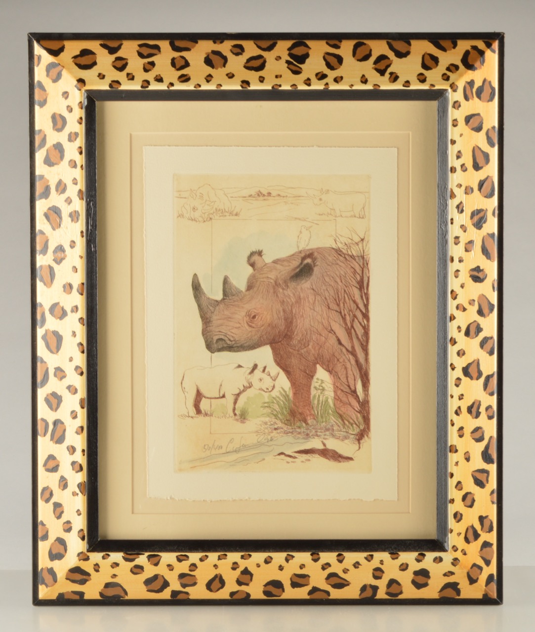 Hand-Colored Limited Edition African Wildlife Etchings | EBTH