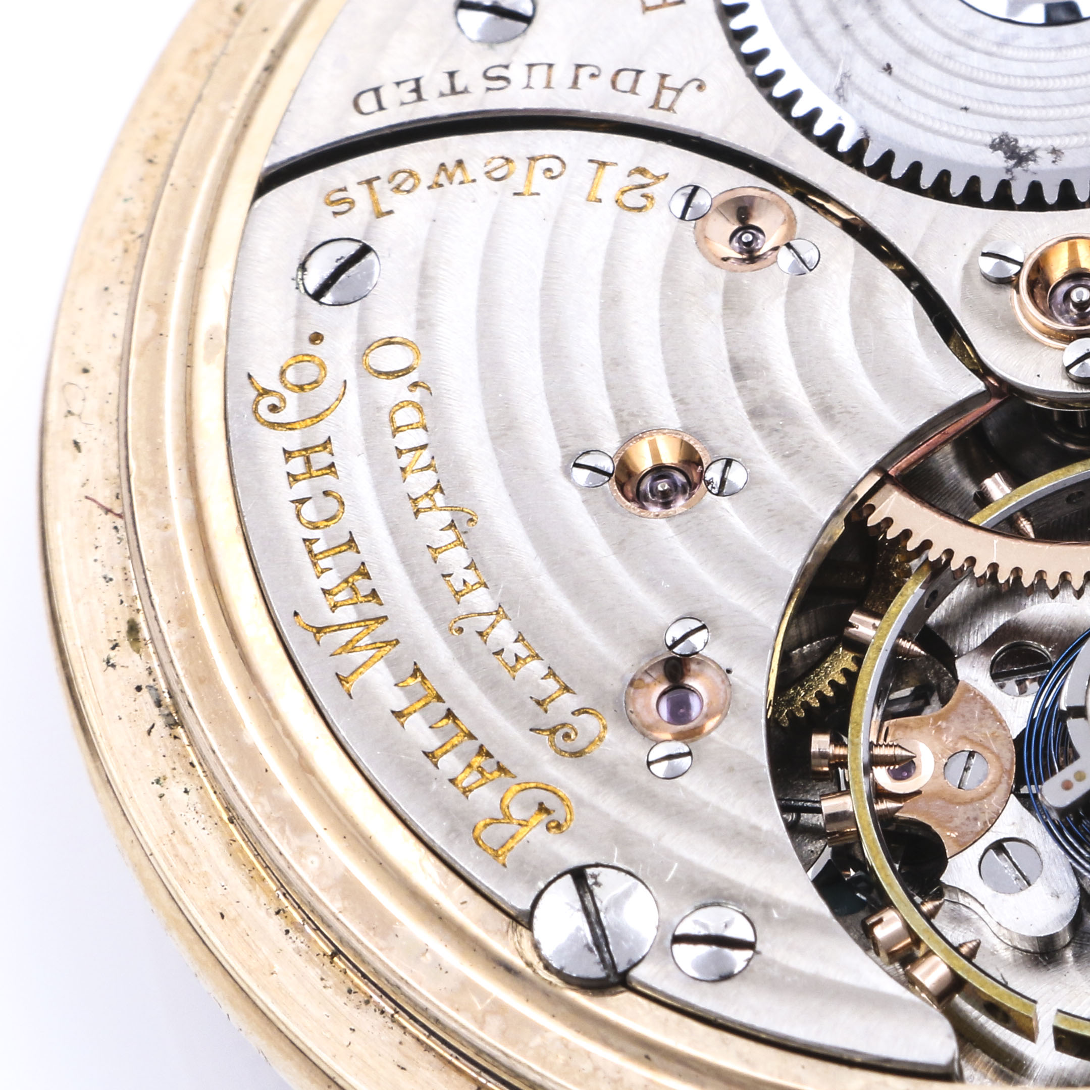 10K Gold Filled Ball Pocket Watch | EBTH