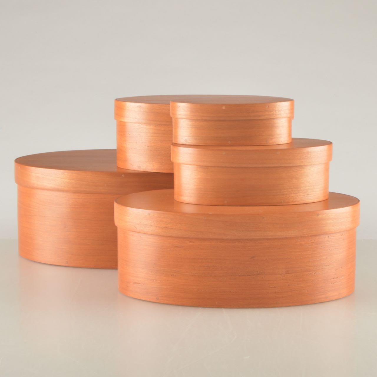 Cherry Shaker Style Oval Nesting Boxes | EBTH