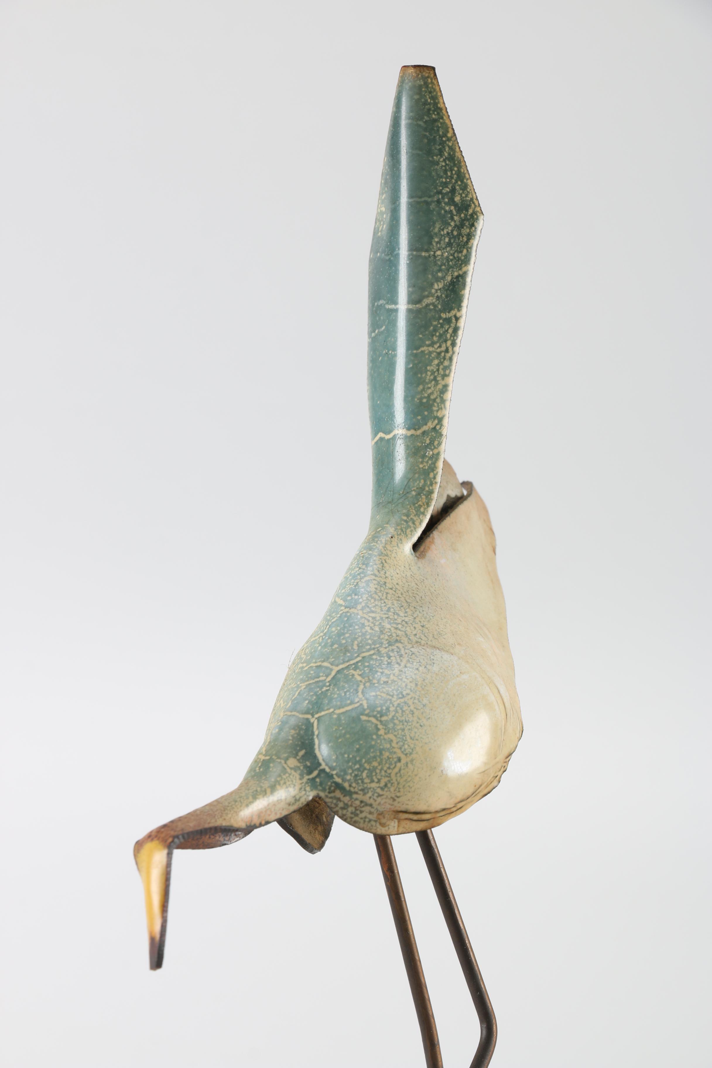 Copper Bird Sculpture by Kerr | EBTH