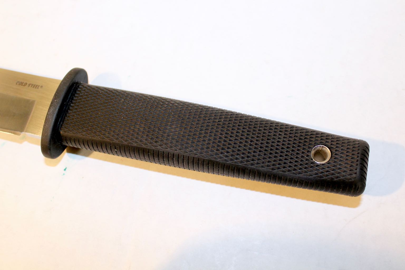 Oyabun Cold Steel Tanto Point Combat Knife with Leather Sheath | EBTH