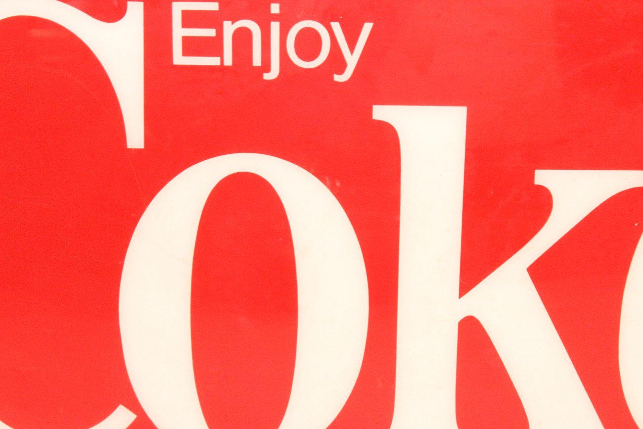 Vintage "Enjoy Coke" Sign | EBTH