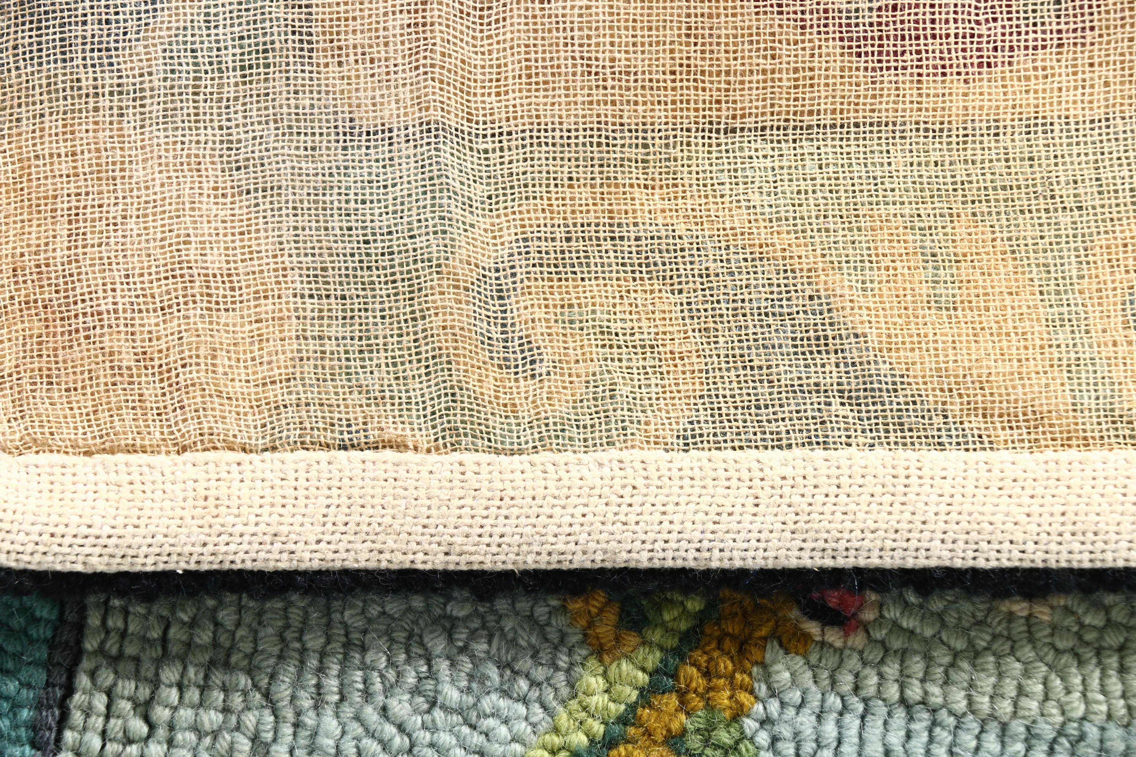 Pair of Claire Murray Hand Hooked Pictorial Rugs | EBTH