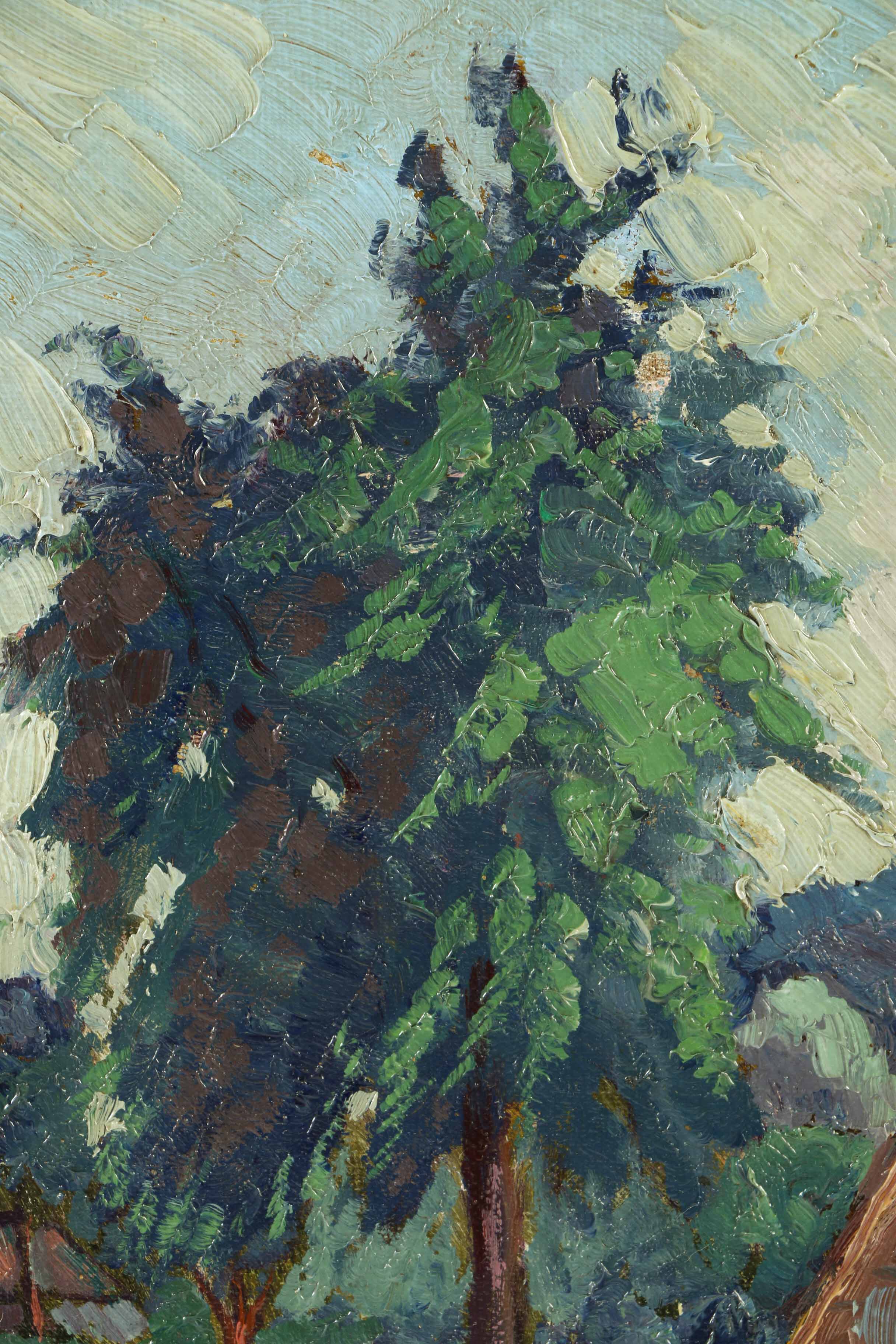 Framed Oil Painting on Board "Malang, Java" | EBTH