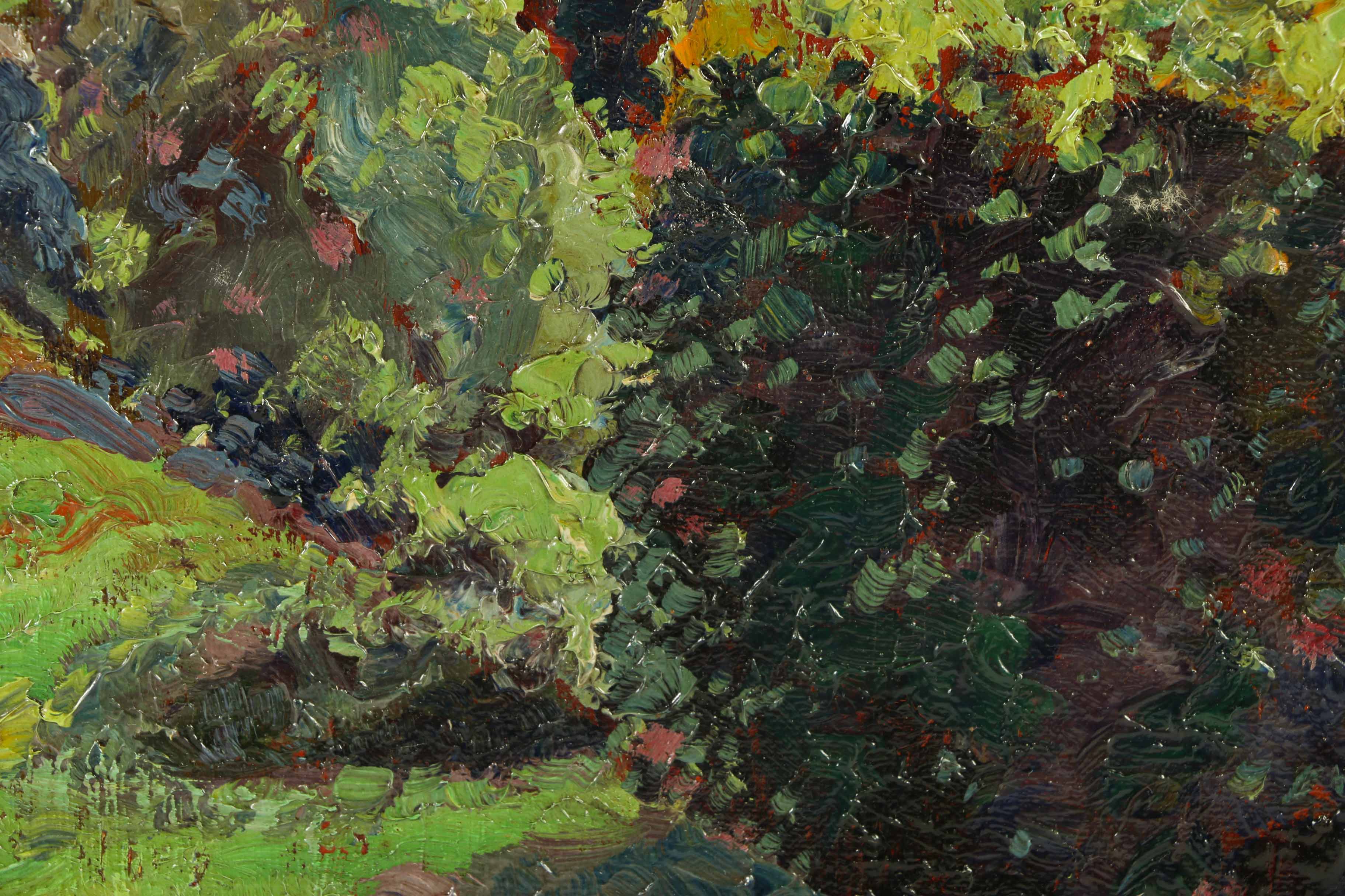 Framed Oil Painting on Board "Malang, Java" | EBTH