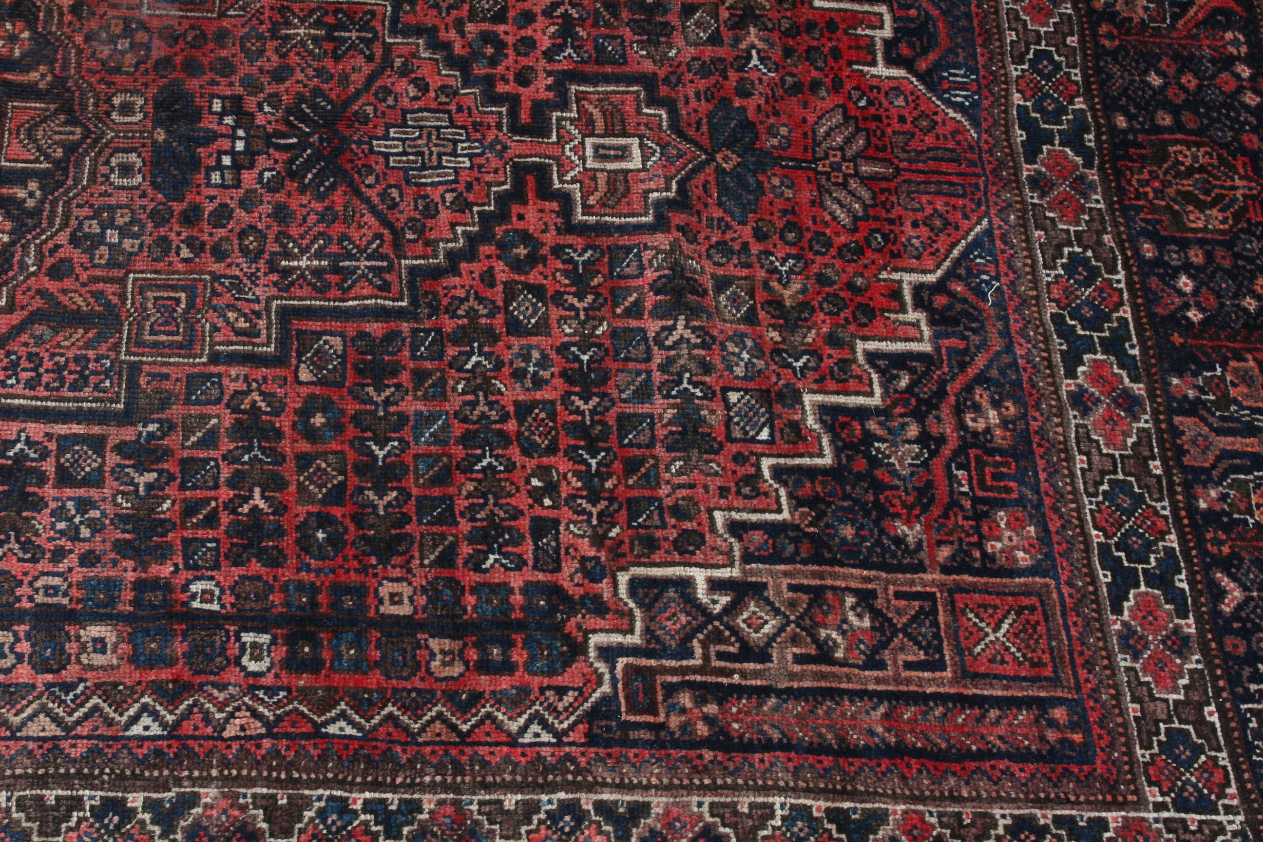 Hand Knotted Semi-Antique Persian Shiraz Area Rug | EBTH