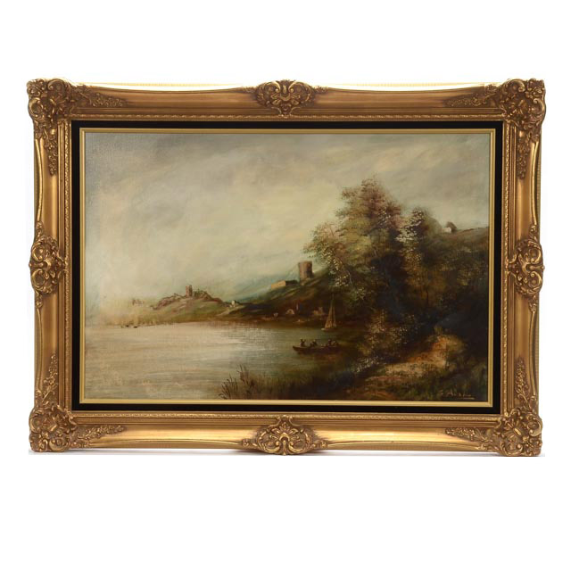 E. Aval Impressionist Landscape on Canvas | EBTH