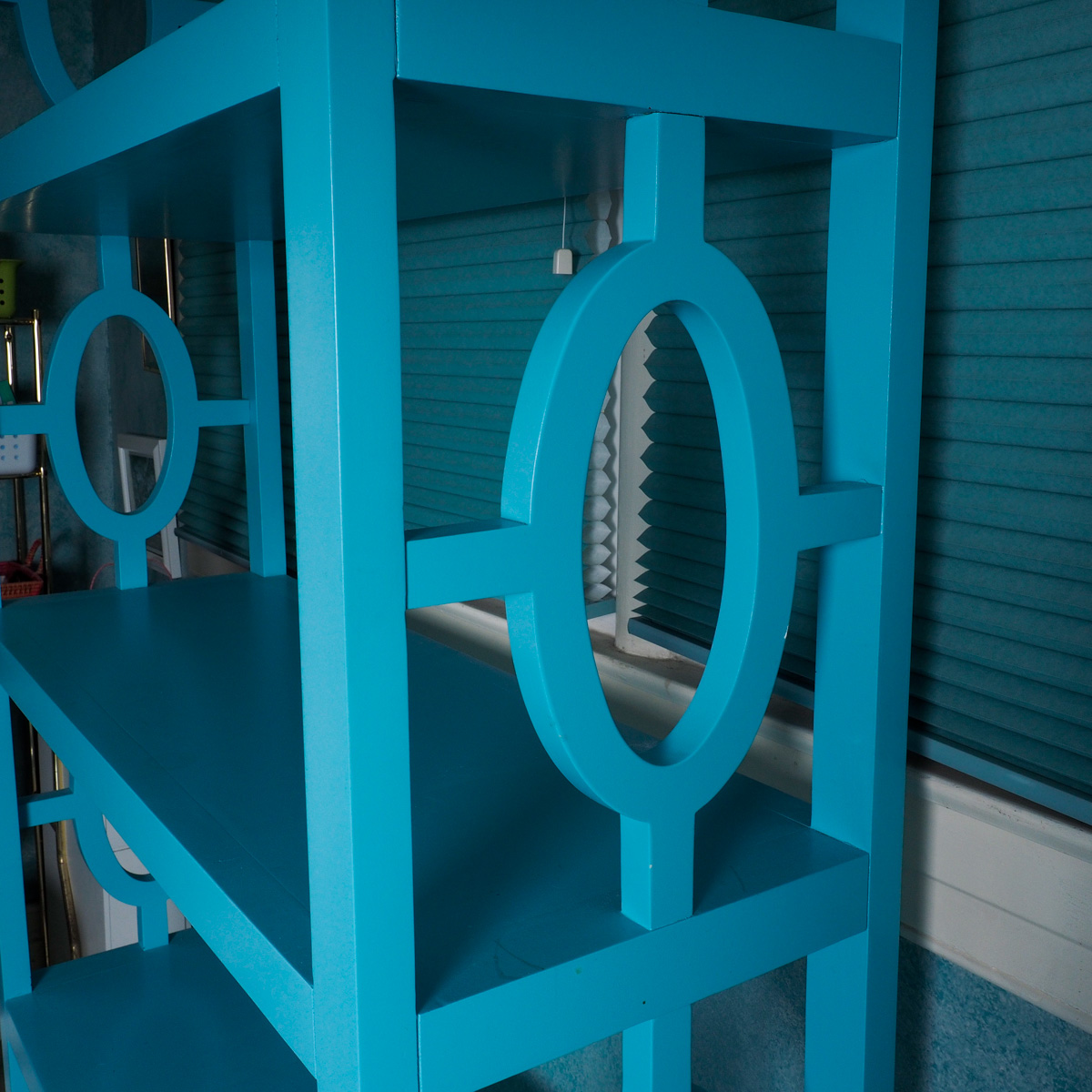 Tall Turquoise Bookcase | EBTH