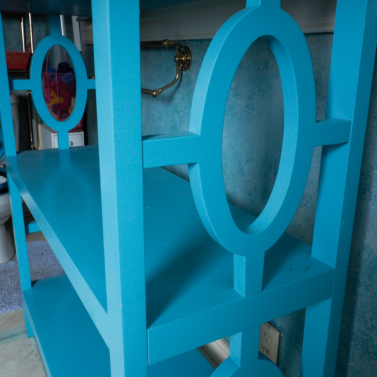 Tall Turquoise Bookcase | EBTH