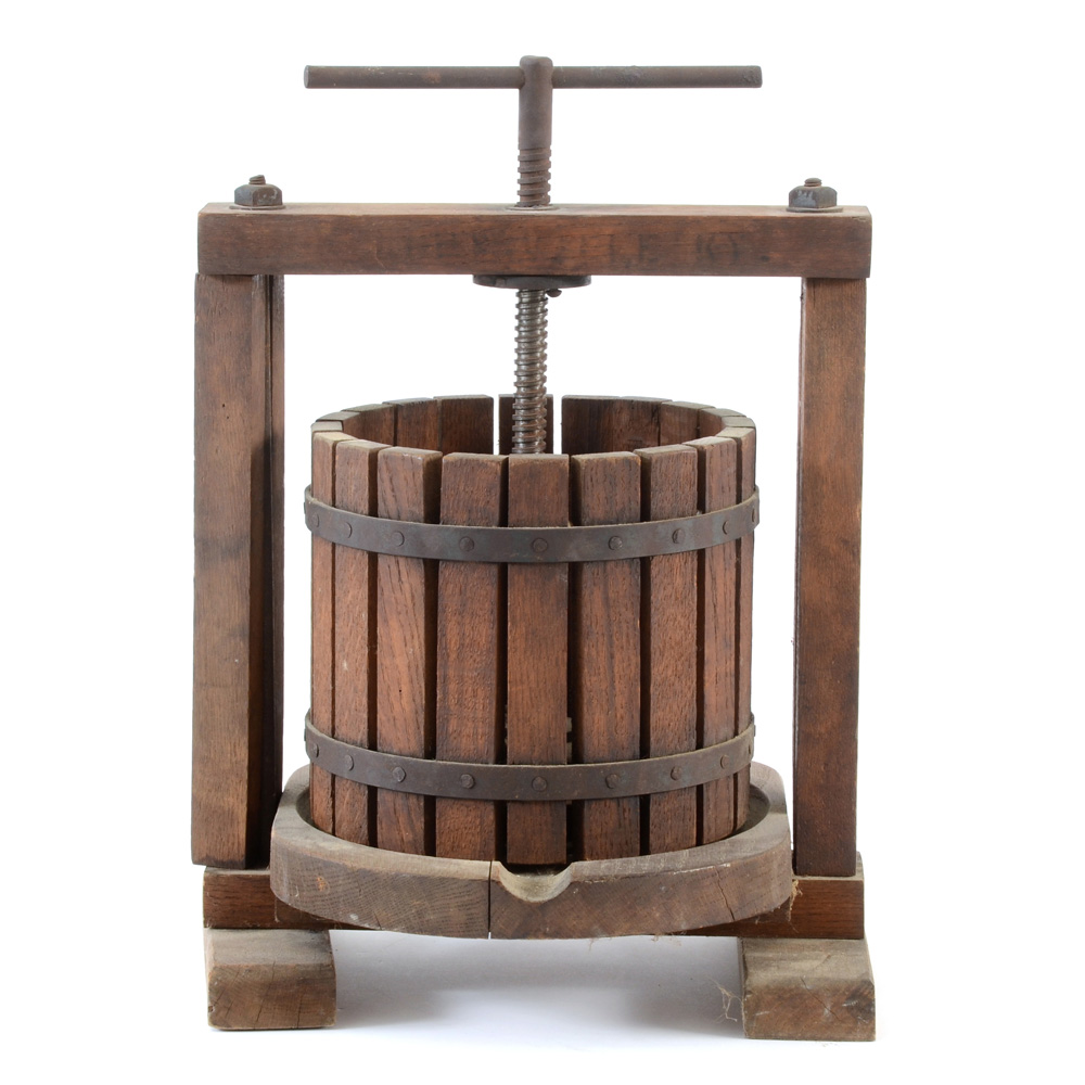 Antique Wooden Apple Press | EBTH